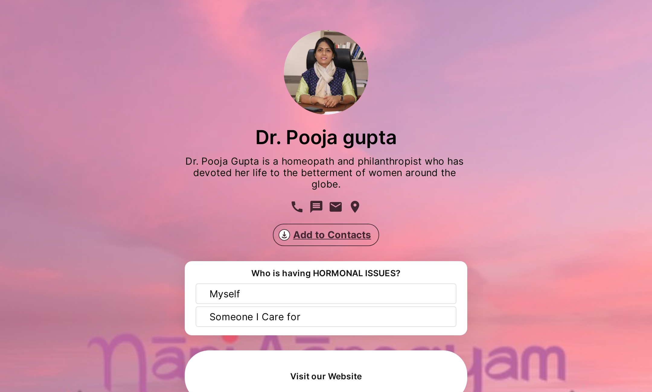 Dr. Pooja gupta's Flowpage