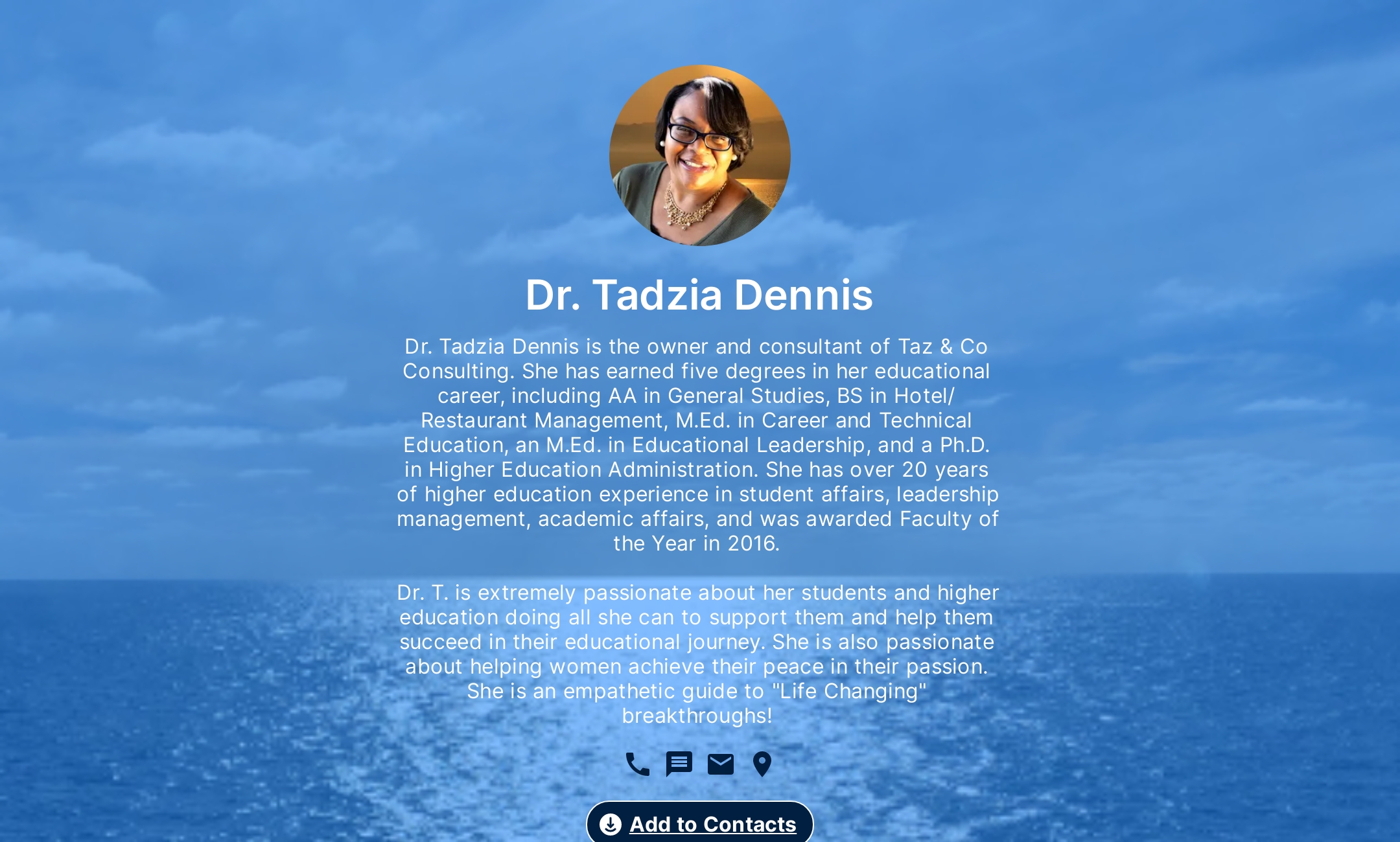 Dr. Tadzia Dennis' Flowpage