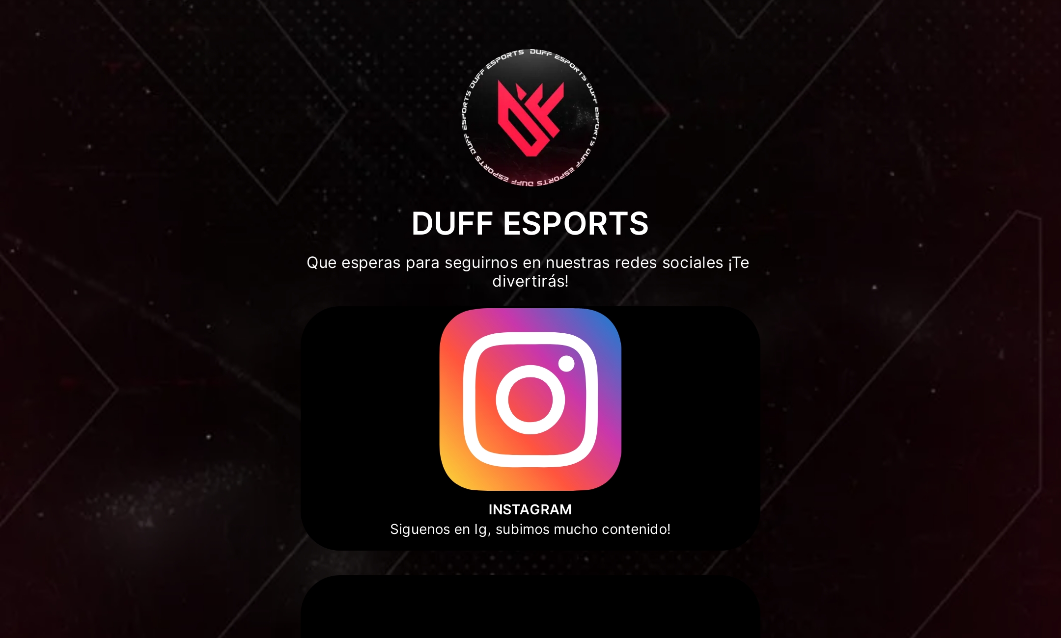 DUFF ESPORTS 's Flowpage