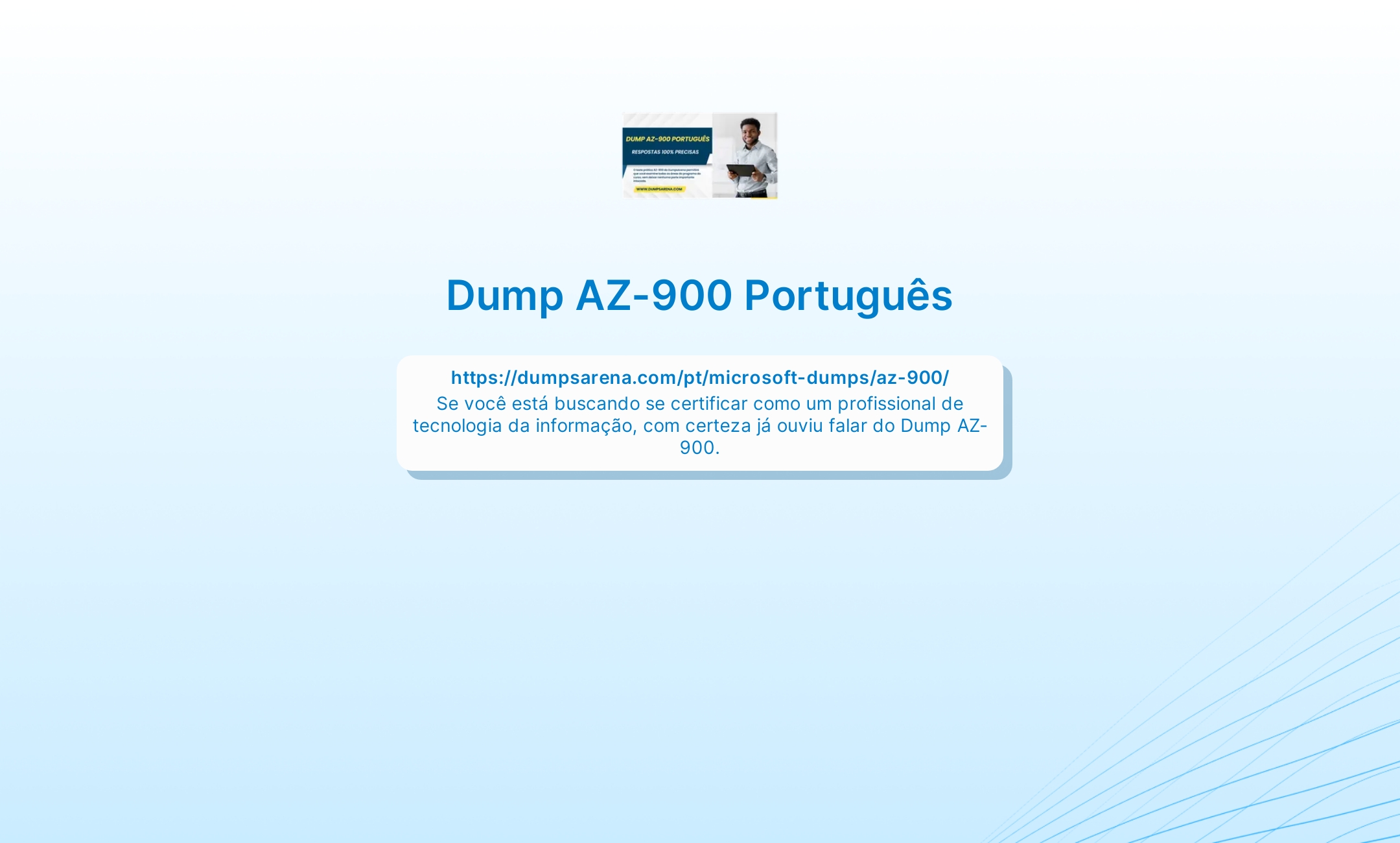 Dump AZ-900 Português' Flowpage