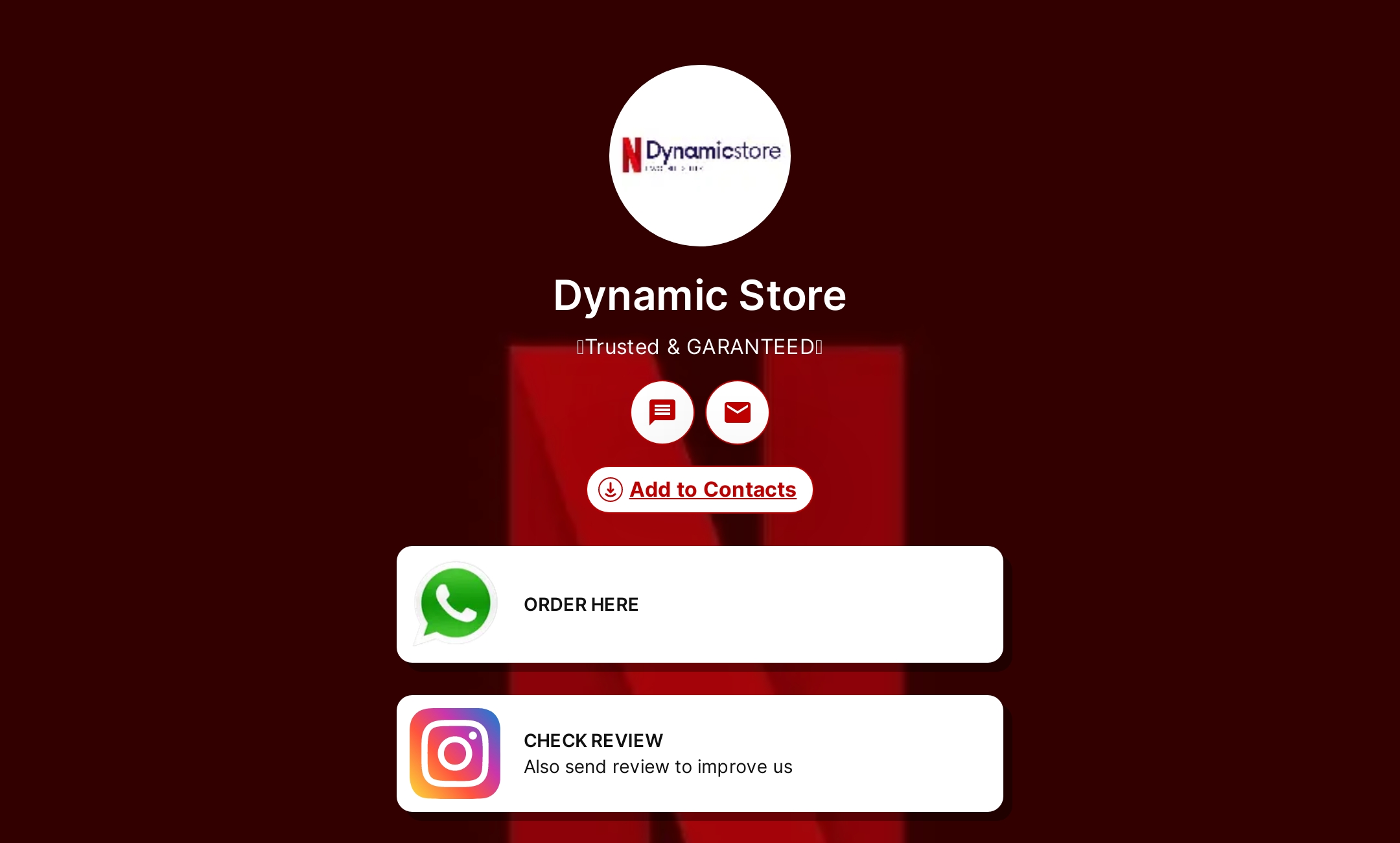Dynamic Store's Flowpage