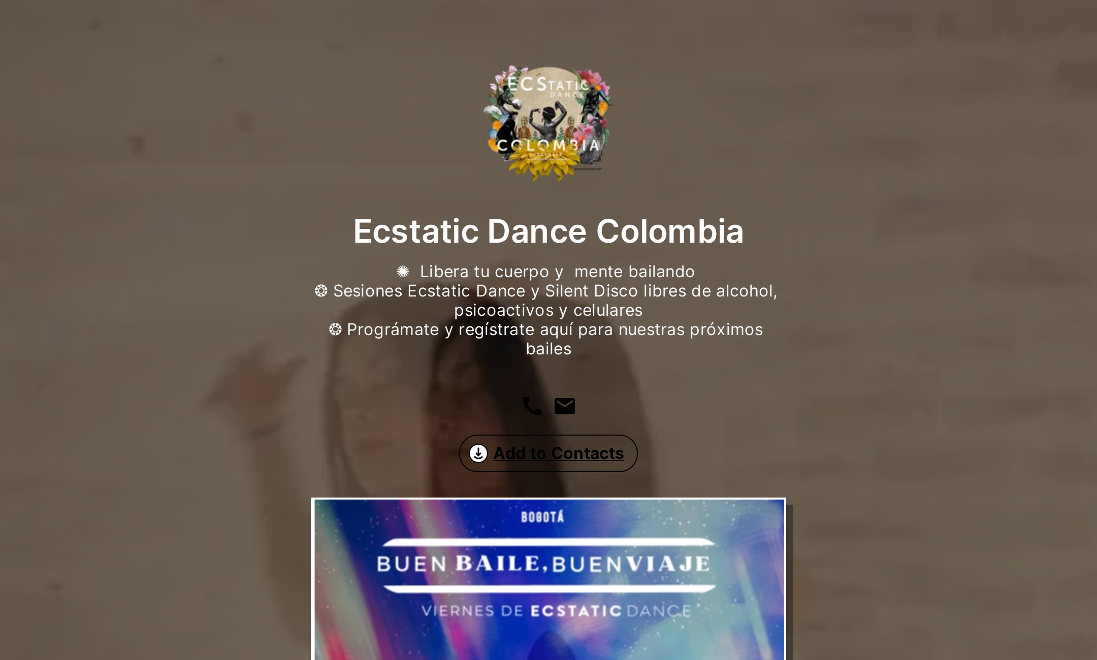 Ecstatic Dance Colombia's Flowpage