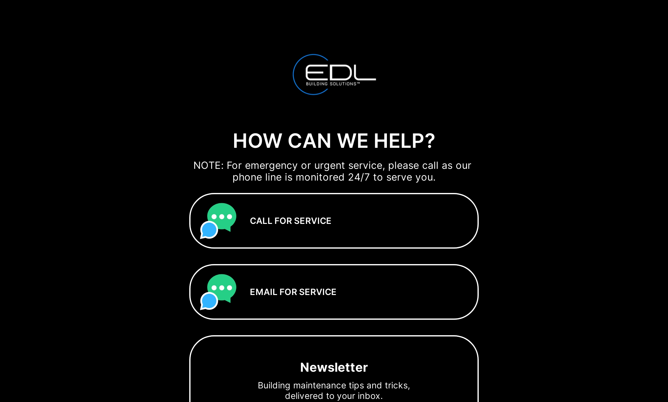 HOW CAN WE HELP?'s Flowpage