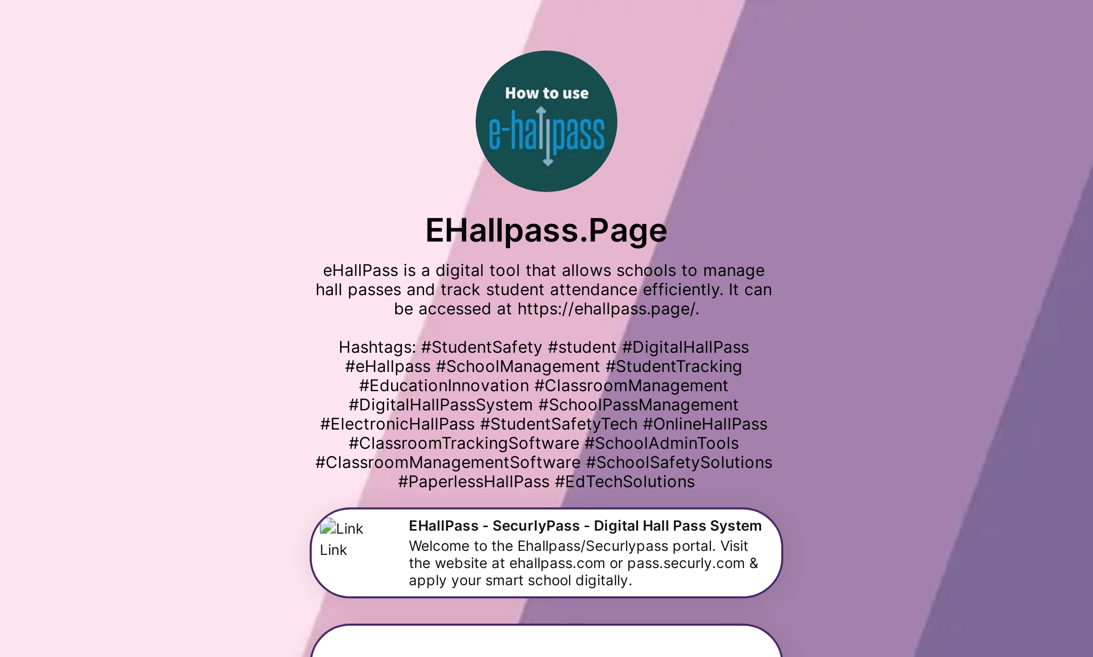 EHallpass.Page's Flowpage