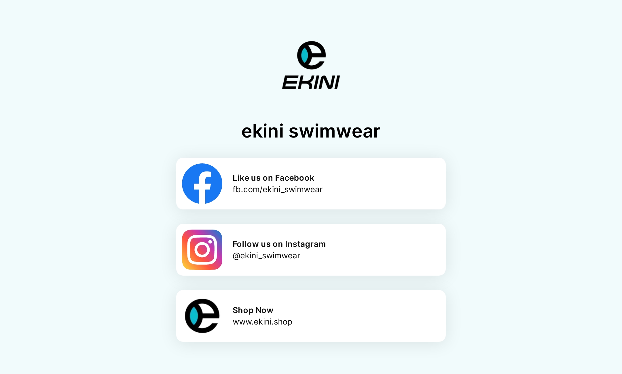 ekini swimwear's Flowpage