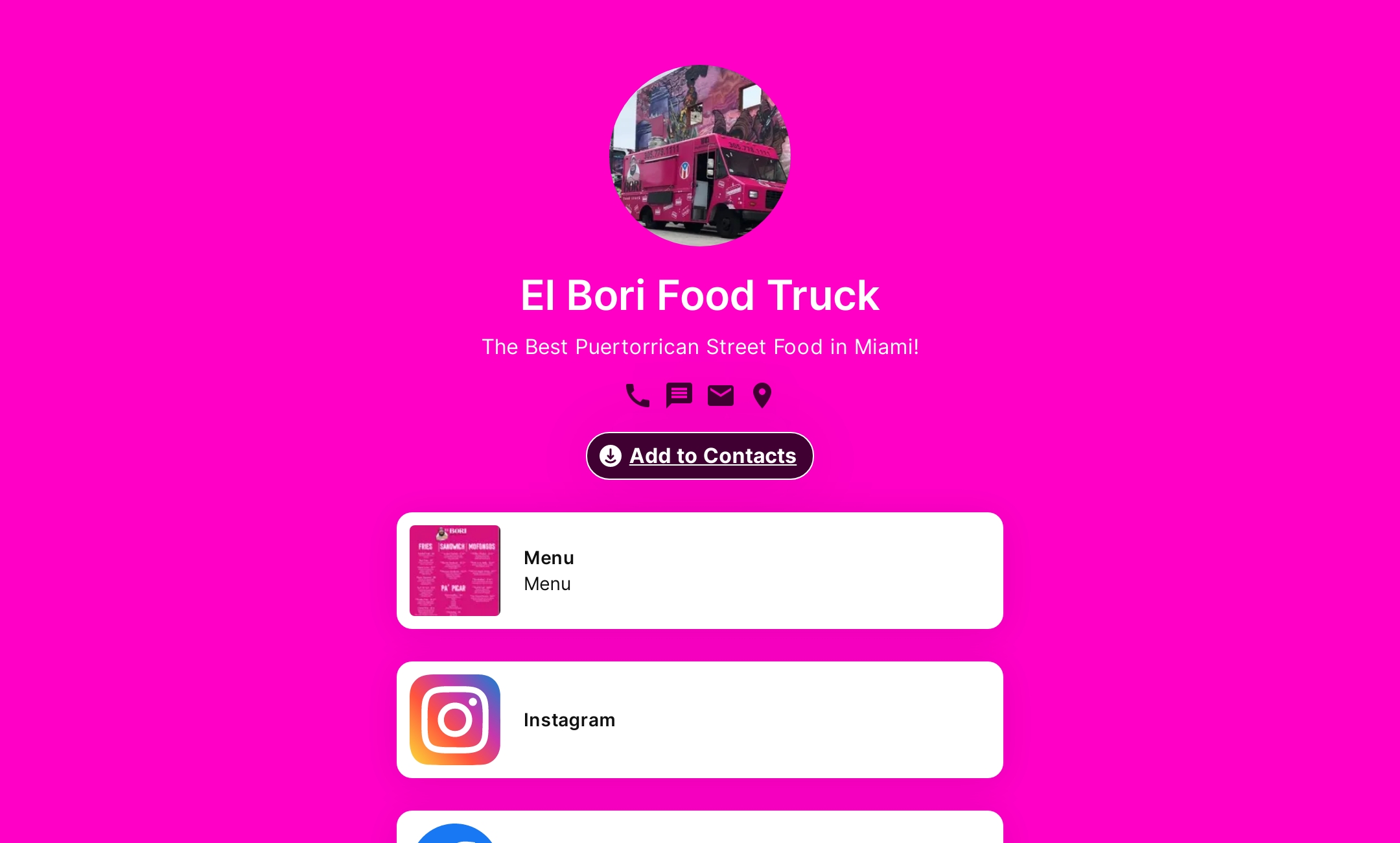 El Bori Food Truck's Flowpage