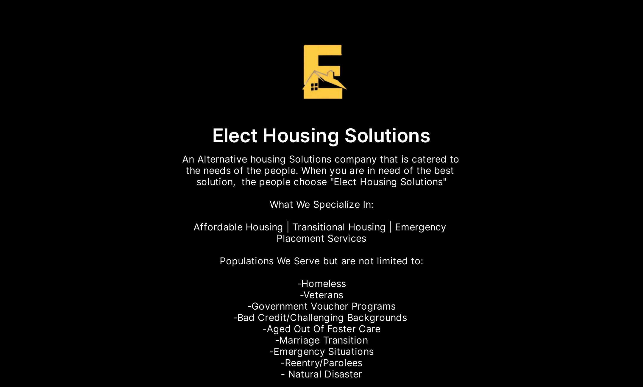 Elect Housing Solutions 's Flowpage