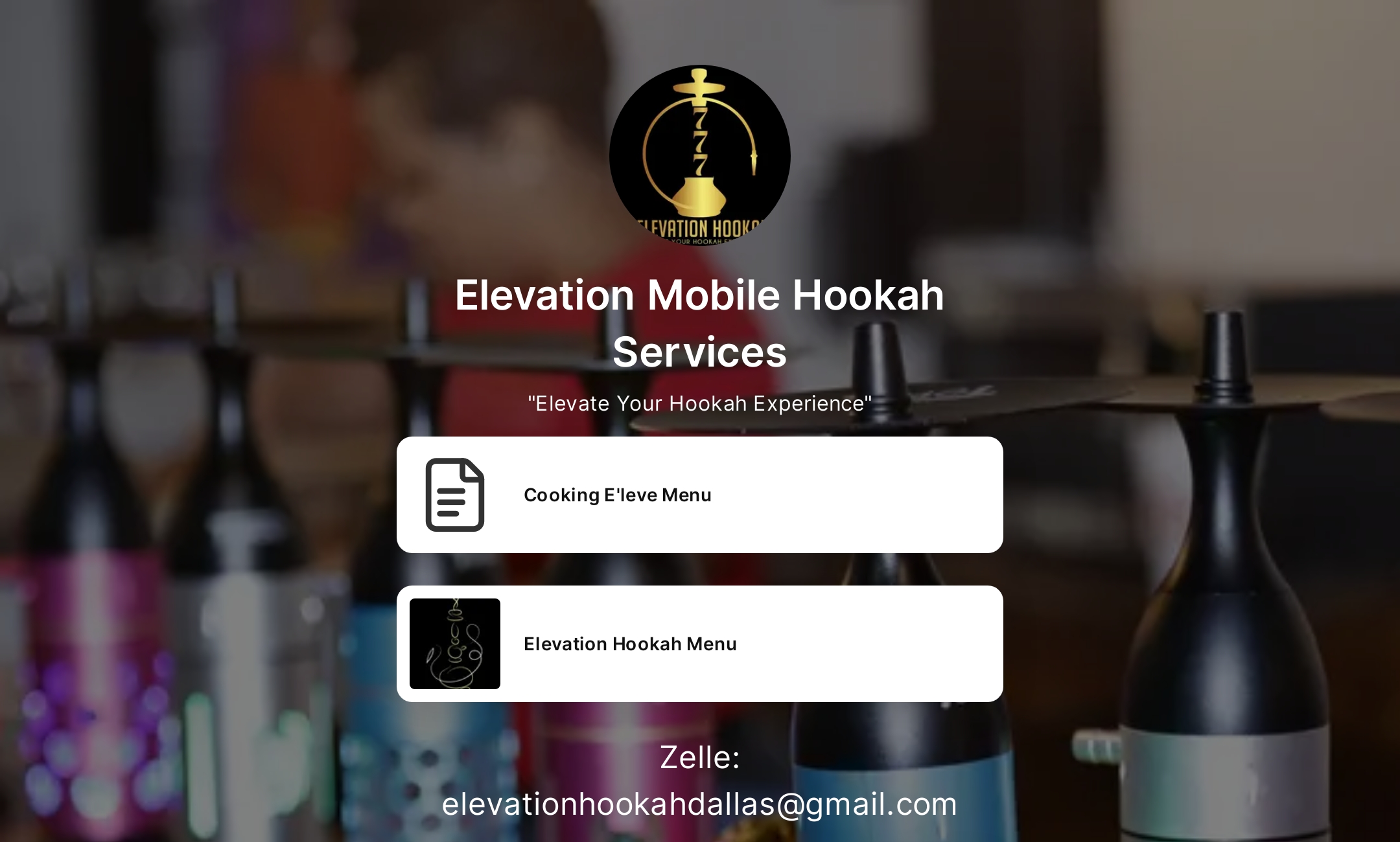 Elevation Mobile Hookah Services' Flowpage