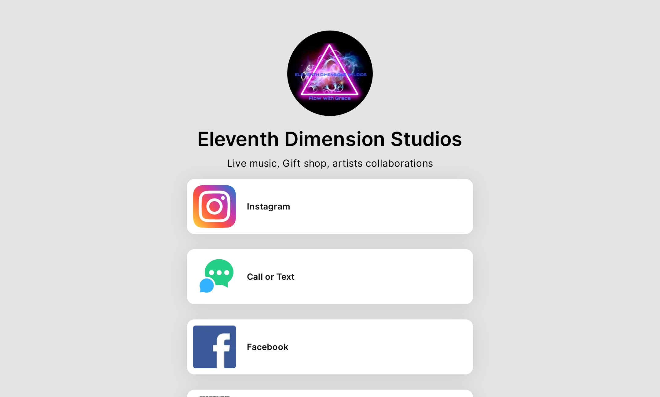 Eleventh Dimension Studios' Flowpage