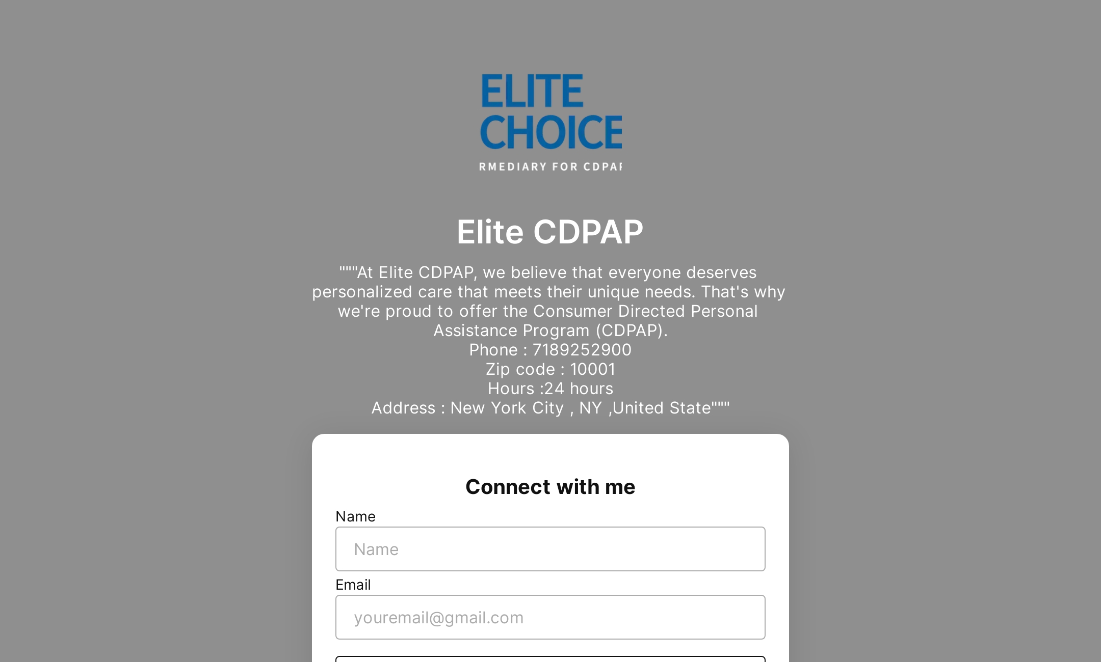 Elite CDPAP's Flowpage