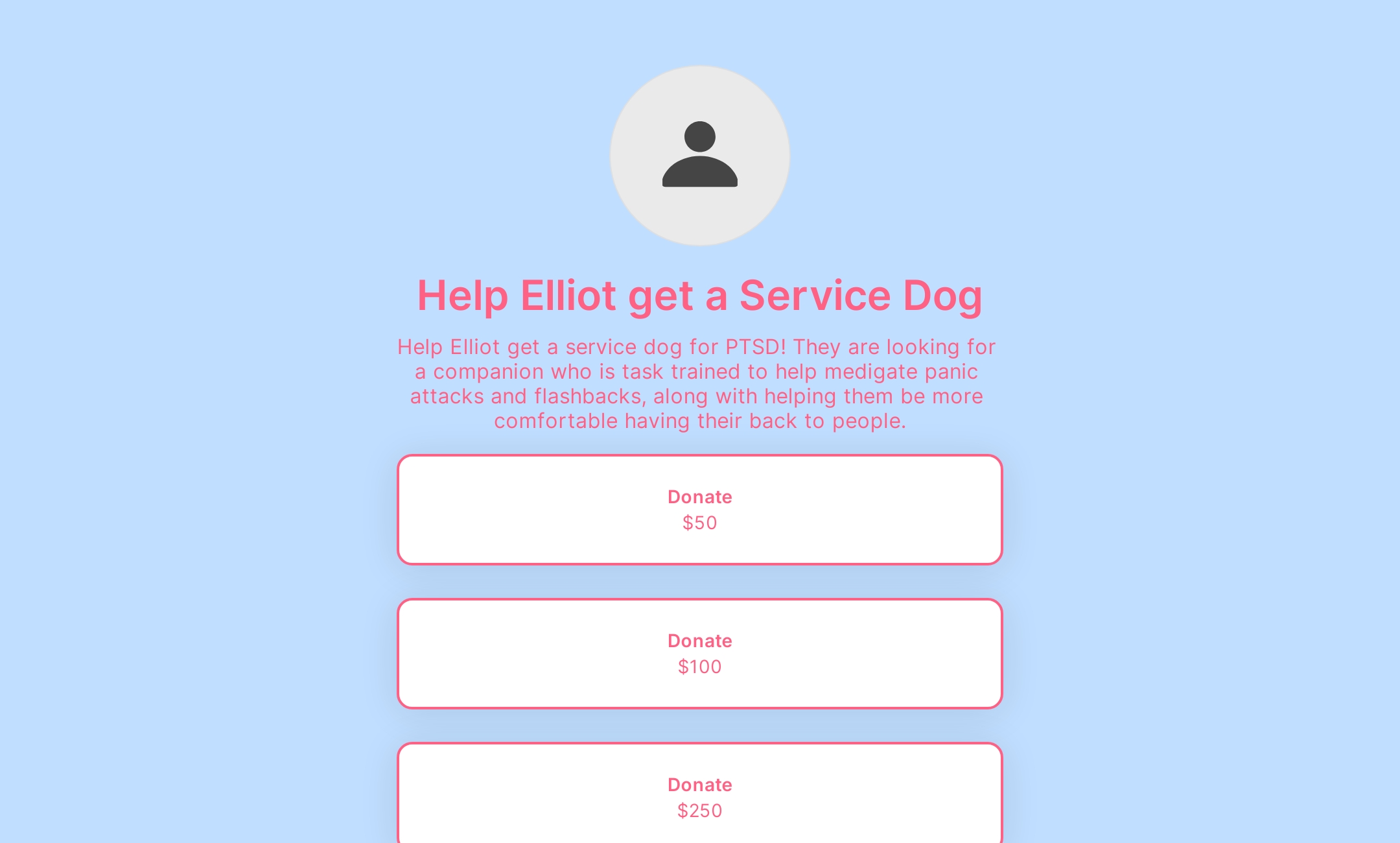 Help Elliot get a Service Dog's Flowpage