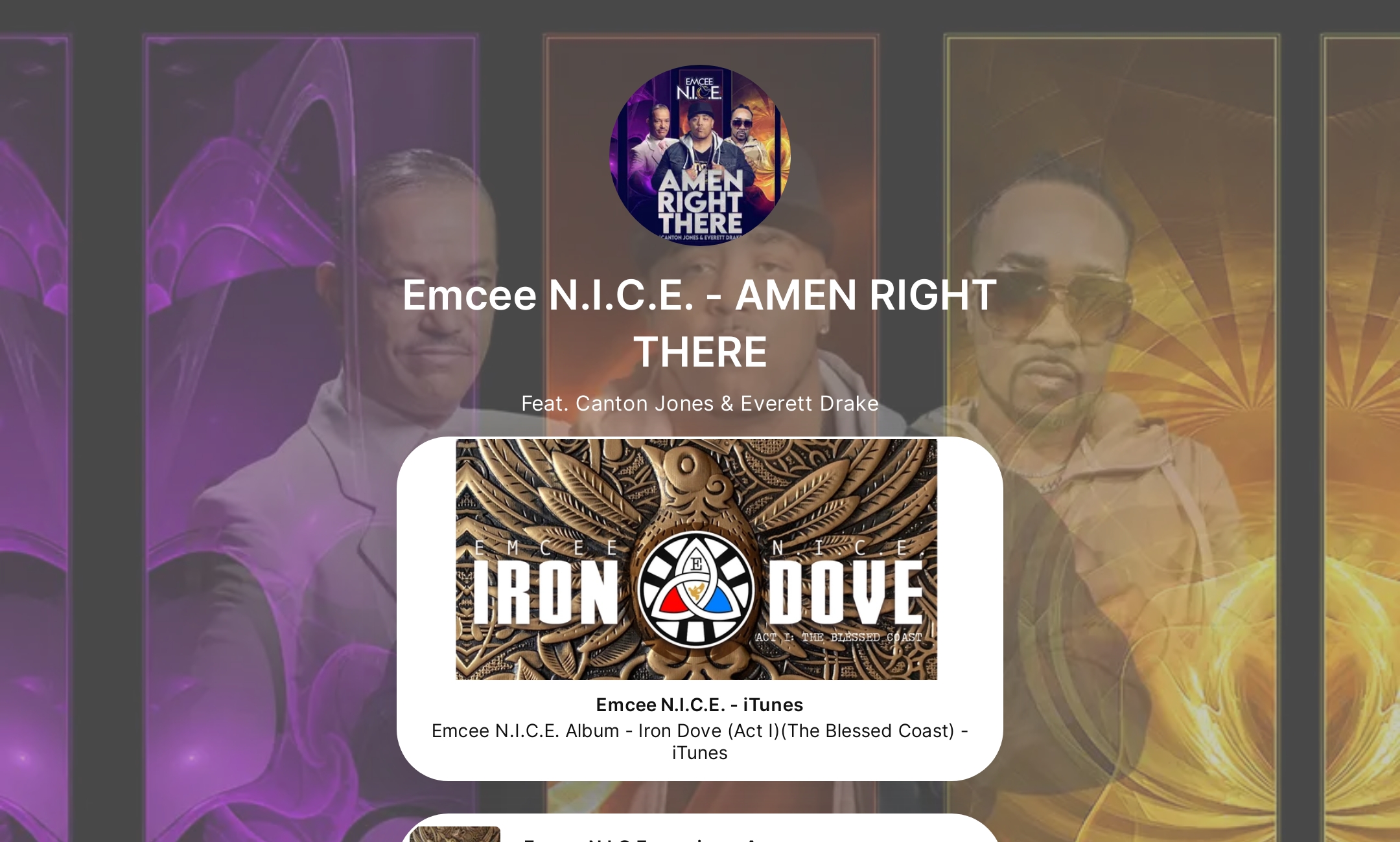 Emcee N.I.C.E. - AMEN RIGHT THERE's Flowpage