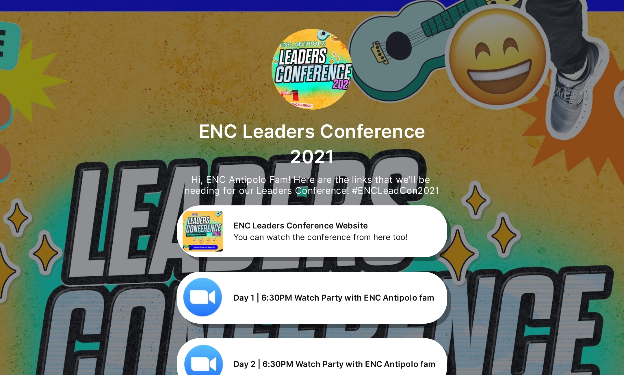 ENC Leaders Conference 2021's Flowpage