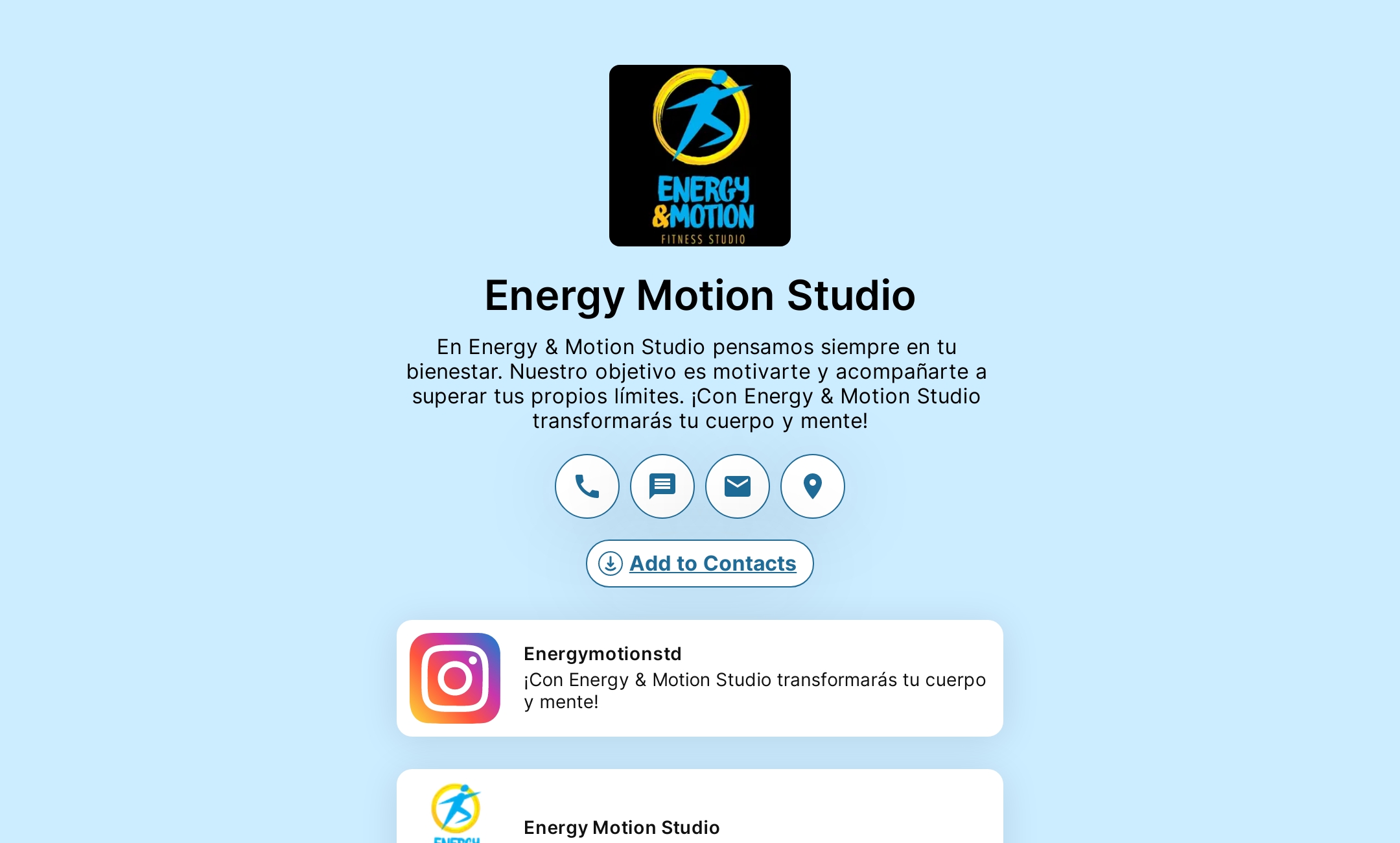 Energy Motion Studio's Flowpage
