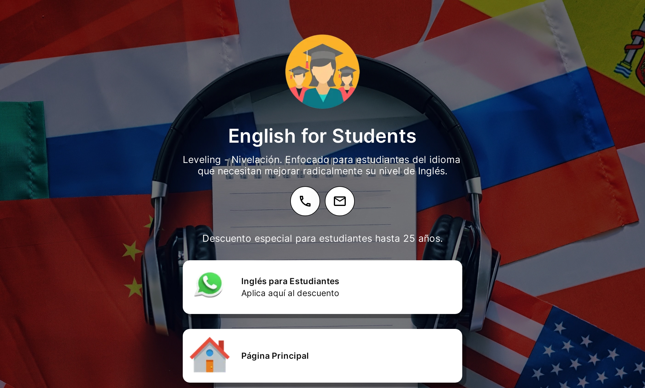 English for Students' Flowpage
