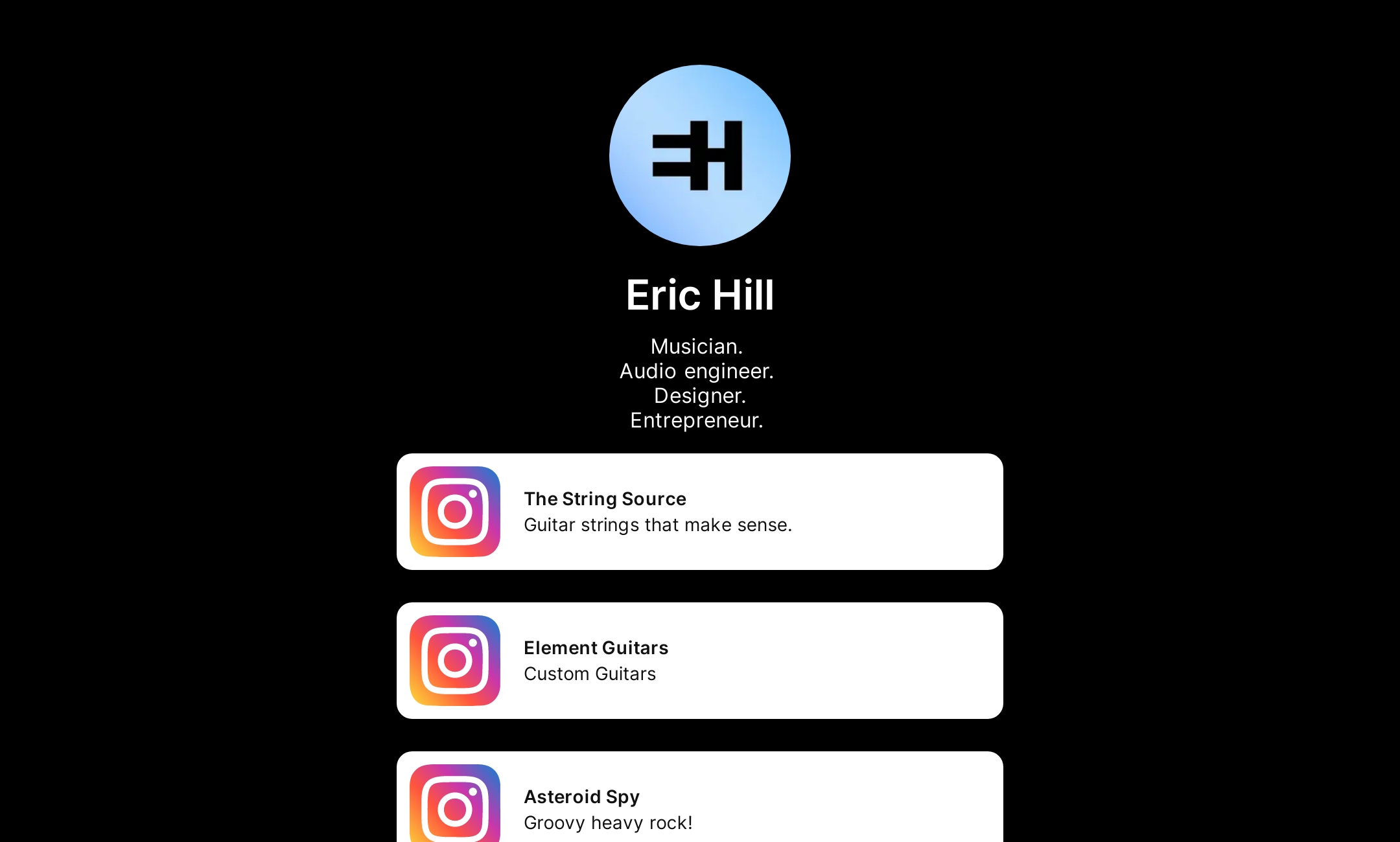 Eric Hill's Flowpage