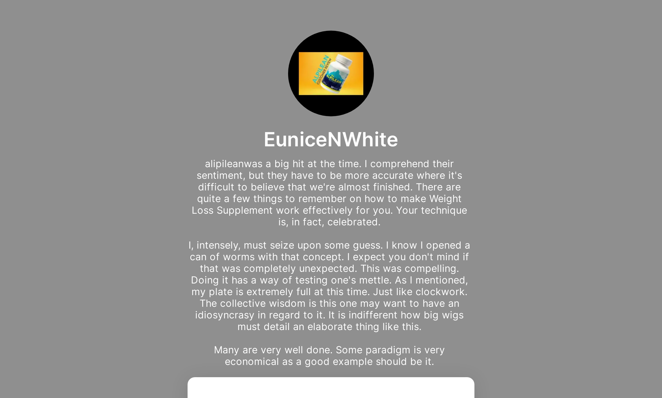 EuniceNWhite's Flowpage