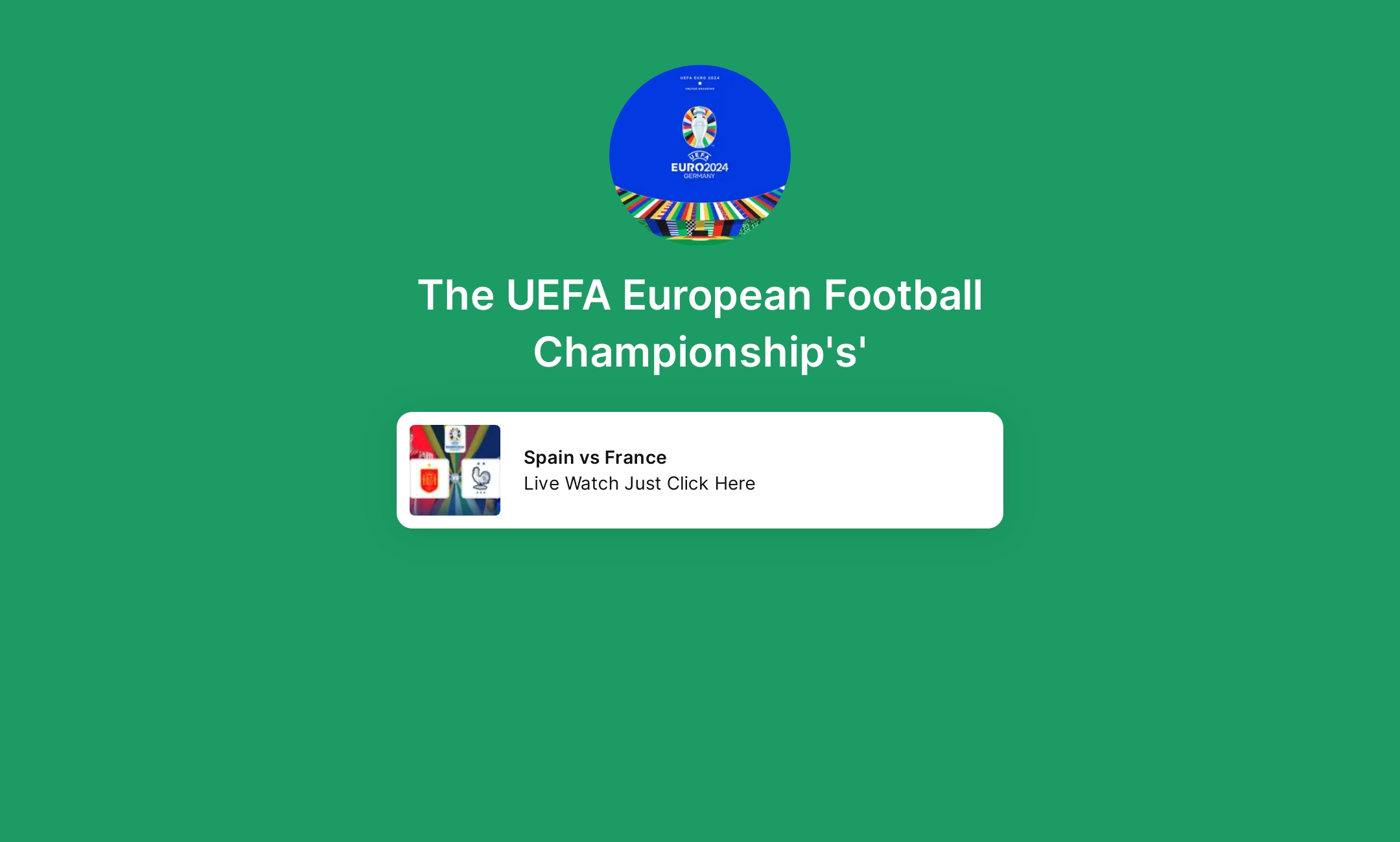 The UEFA European Football Championship's''s Flowpage