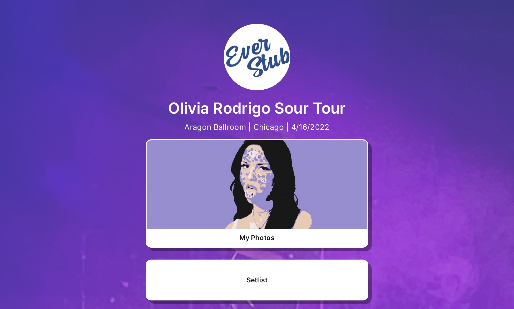 Olivia Rodrigo Sour Tour's Flowpage