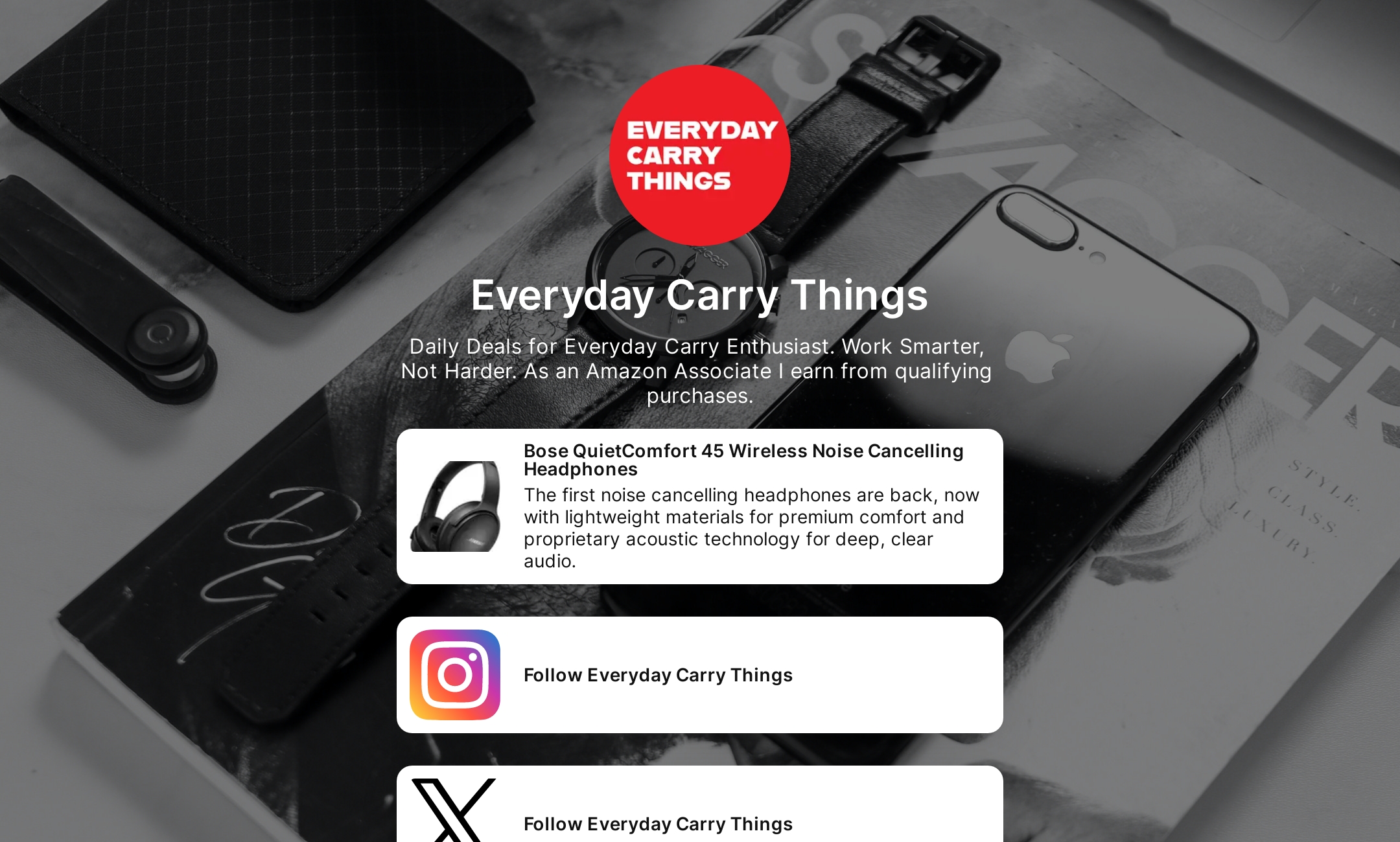 Everyday Carry Things' Flowpage