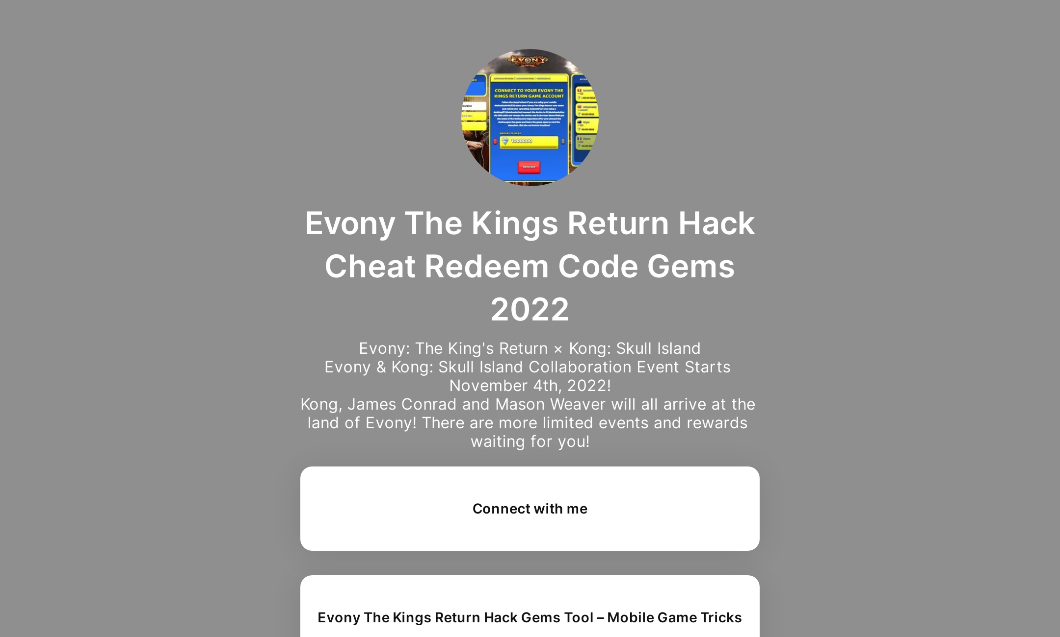 Evony The Kings Return Hack Cheat Redeem Code Gems 2022's Flowpage