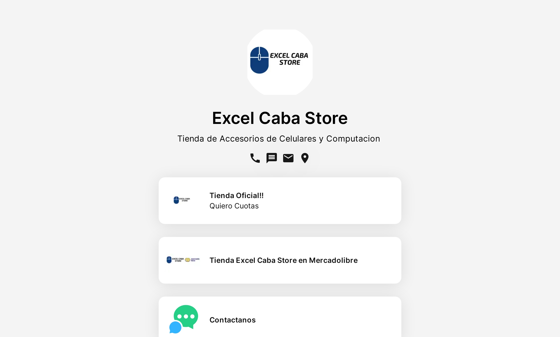 Excel Caba Store's Flowpage