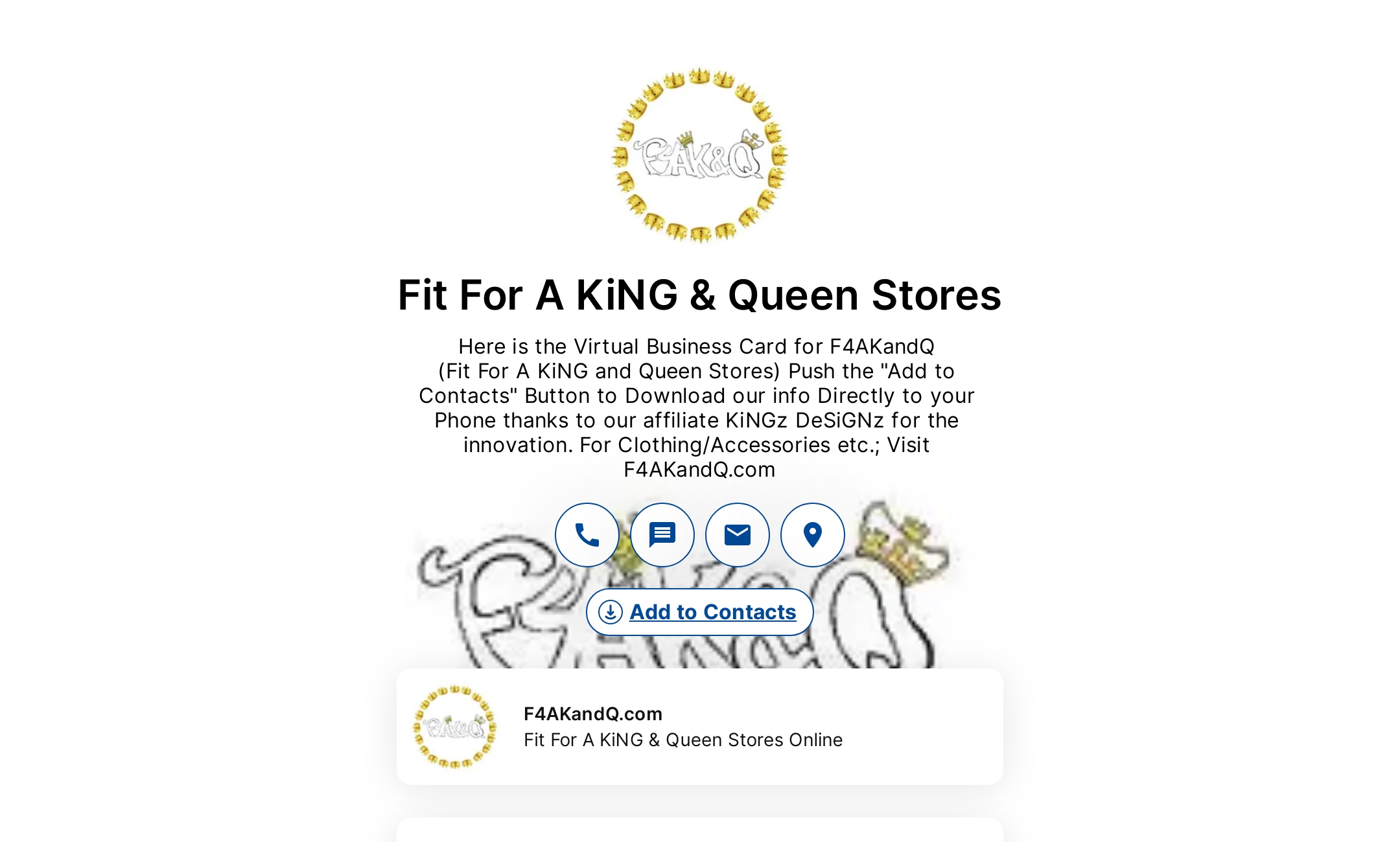 Fit For A KiNG & Queen Stores' Flowpage