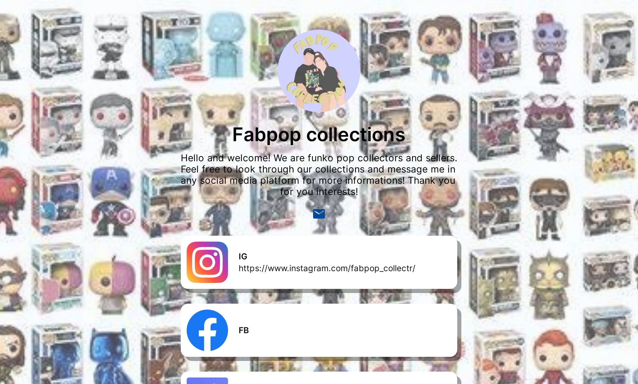 Fabpop collections' Flowpage