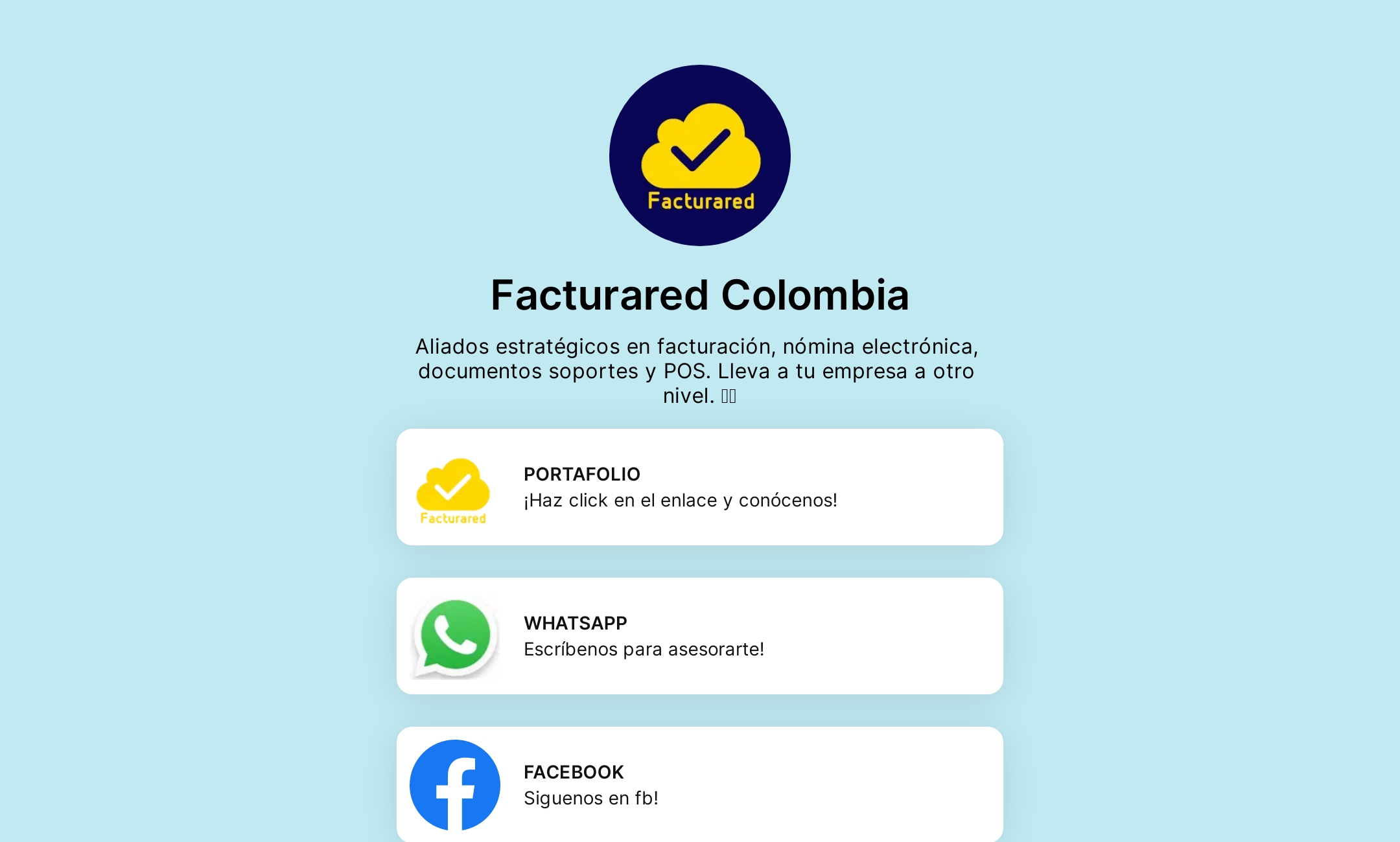 Facturared Colombia's Flowpage