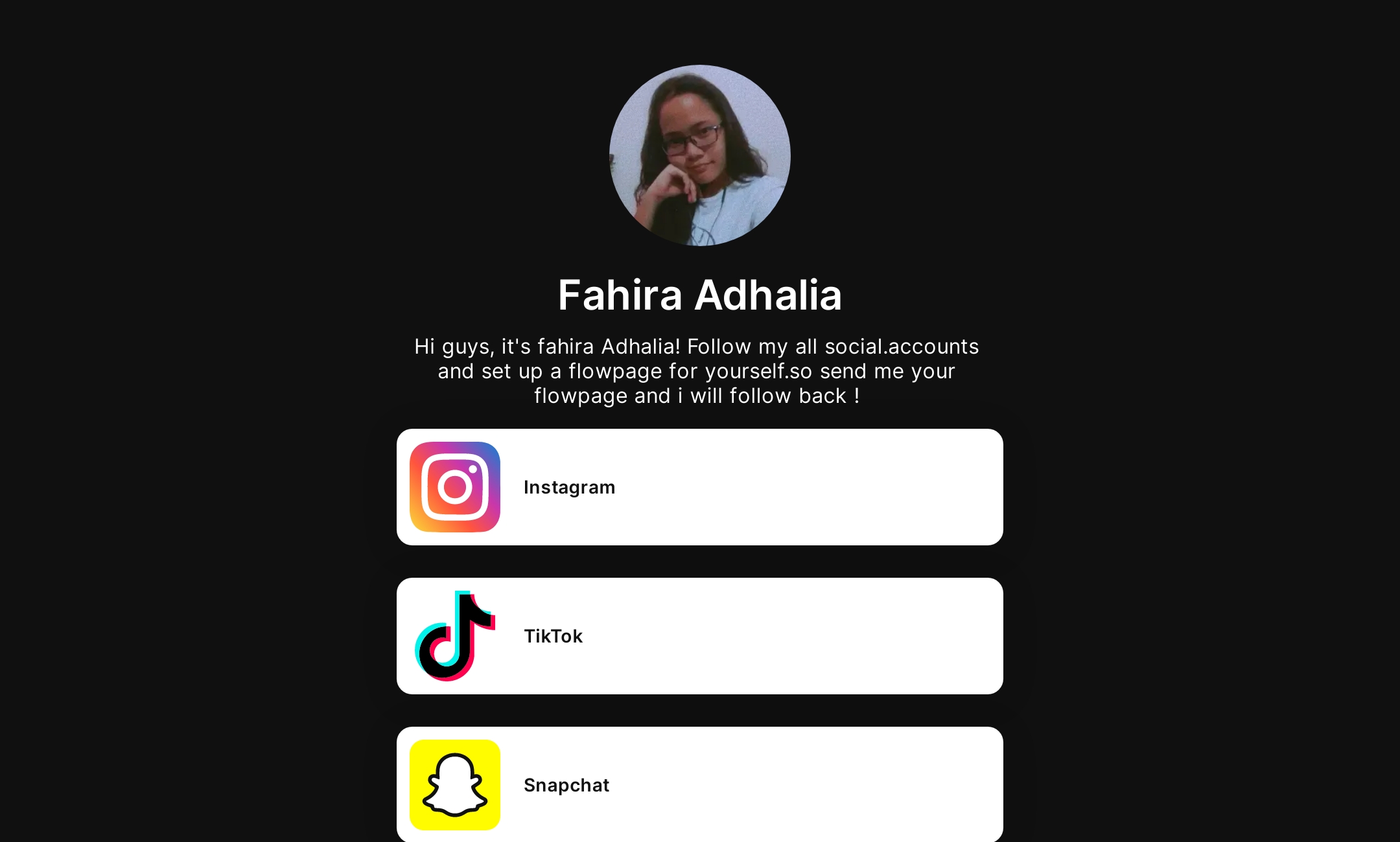 Fahira Adhalia's Flowpage
