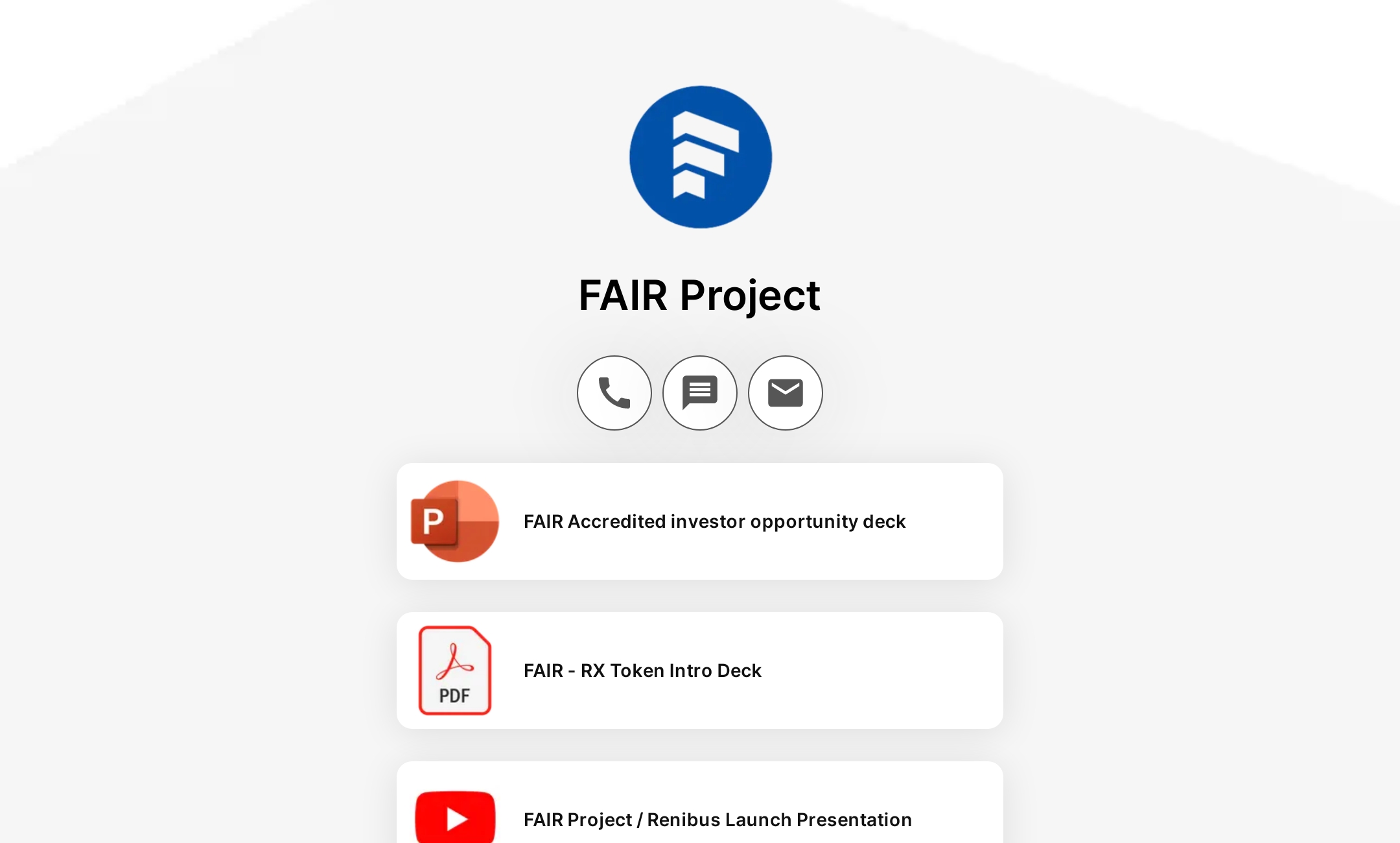 FAIR Project's Flowpage