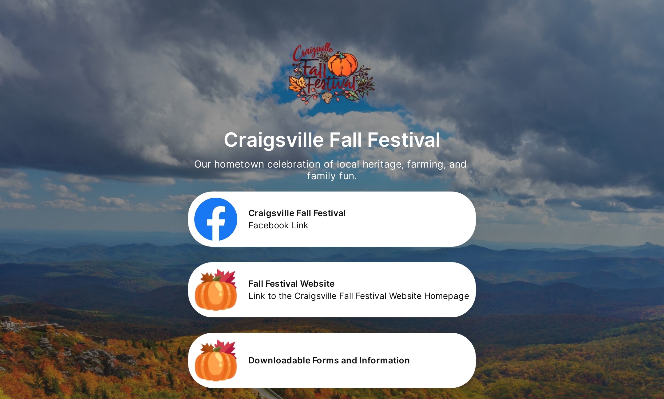 Craigsville Fall Festival's Flowpage