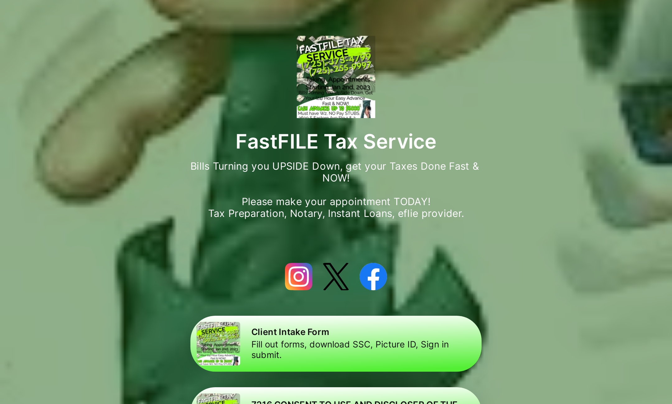 FastFILE Tax Service's Flowpage