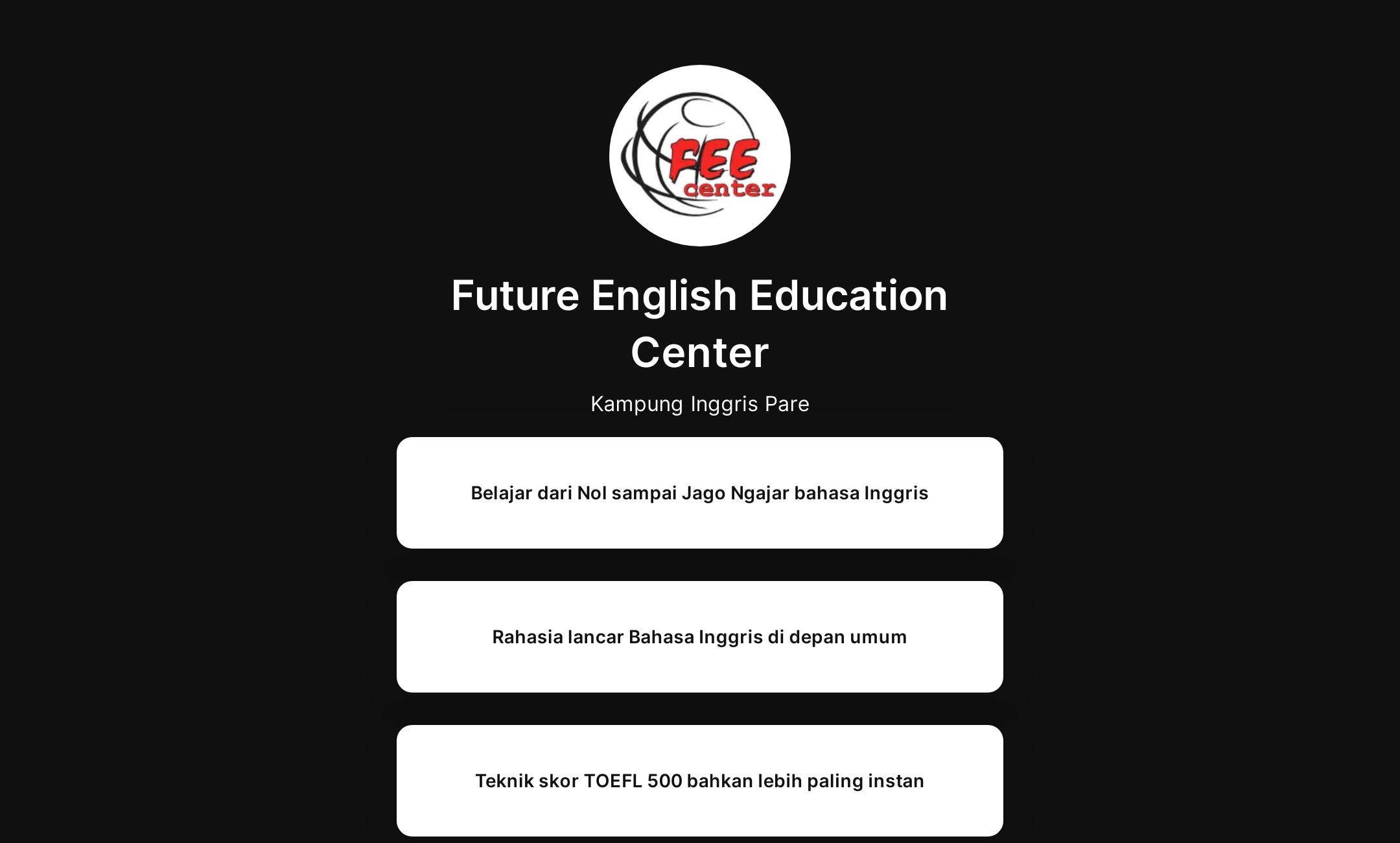Future English Education Center's Flowpage