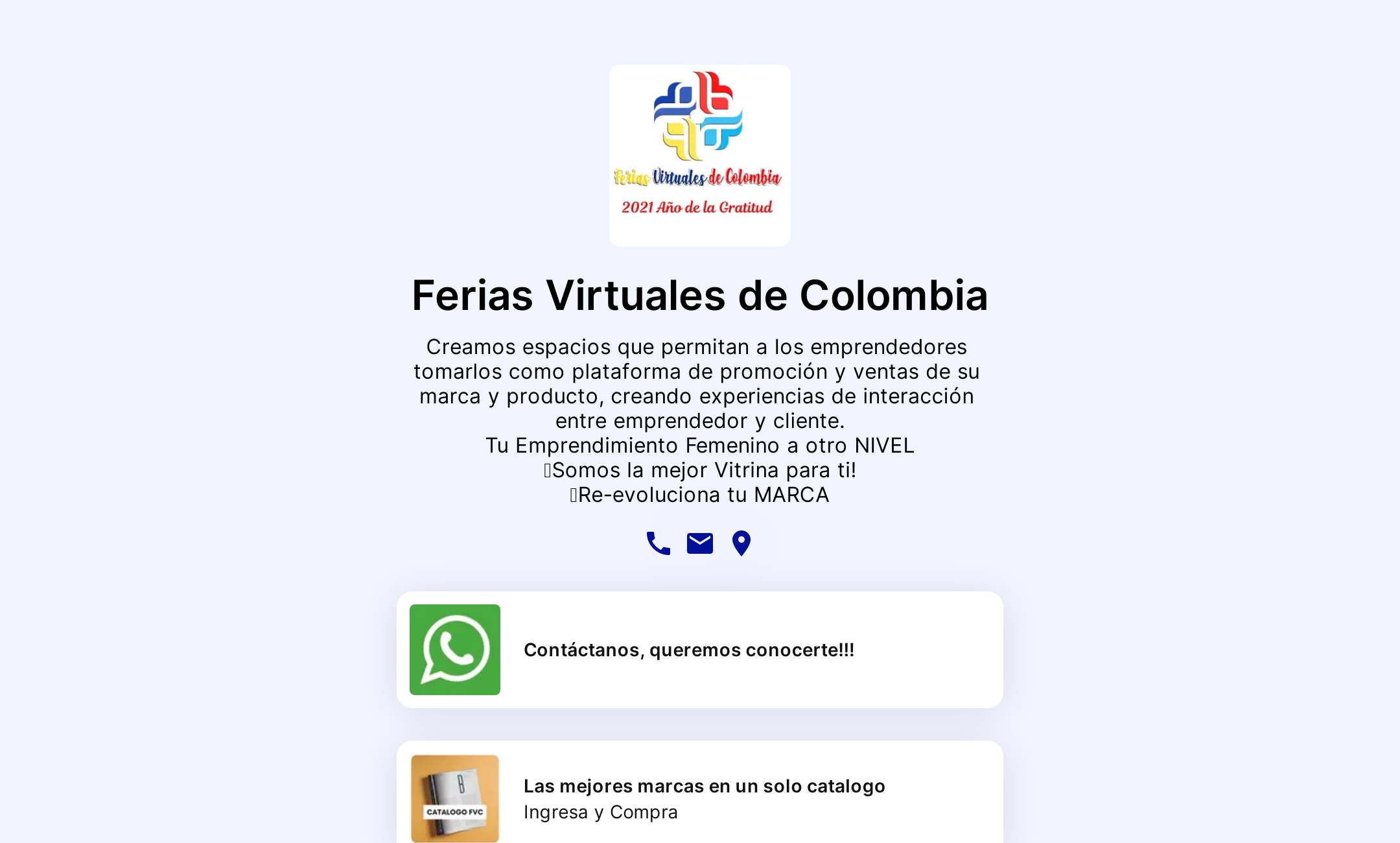 Ferias Virtuales de Colombia's Flowpage