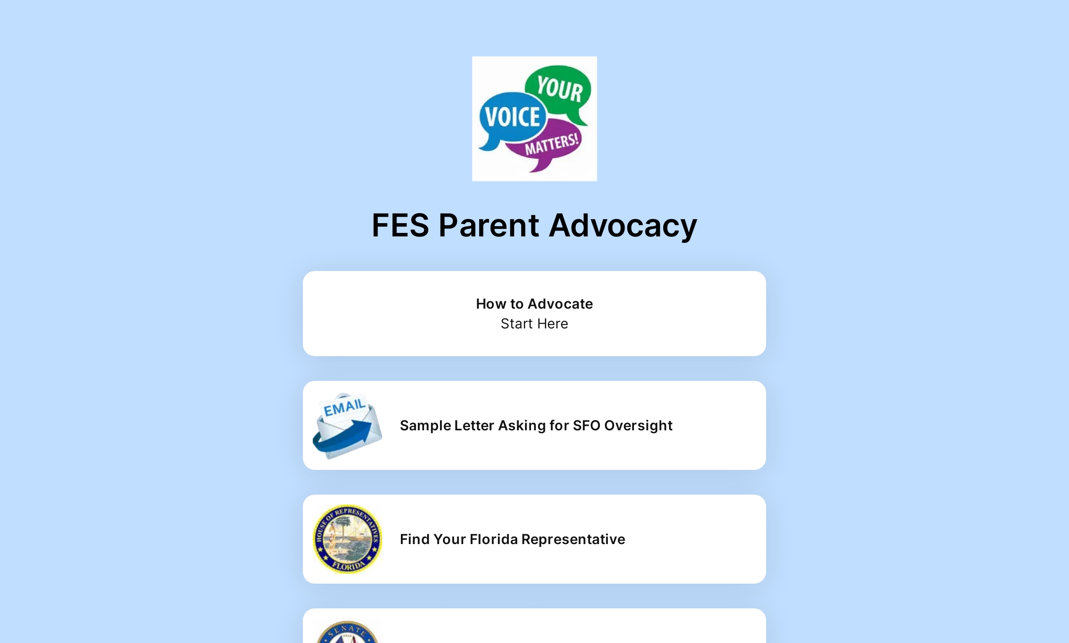 FES Parent Advocacy's Flowpage
