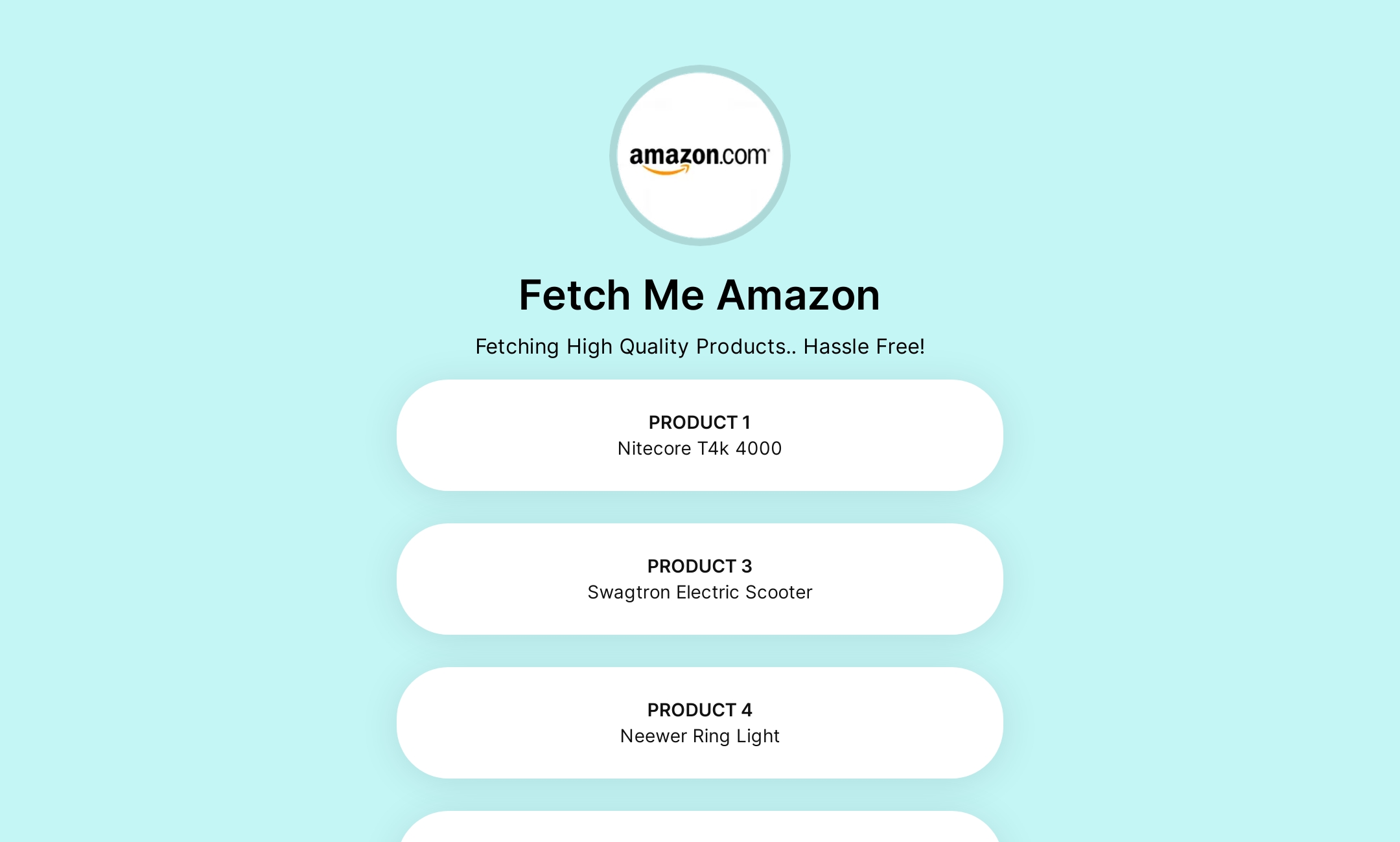Fetch Me Amazon's Flowpage