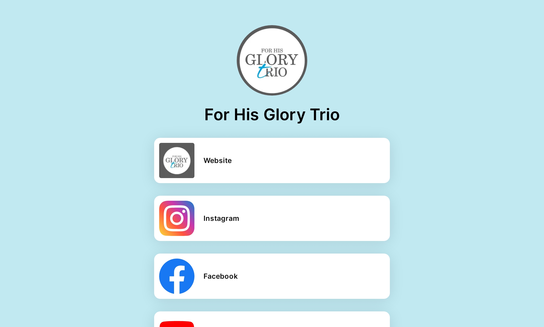 For His Glory Trio's Flowpage