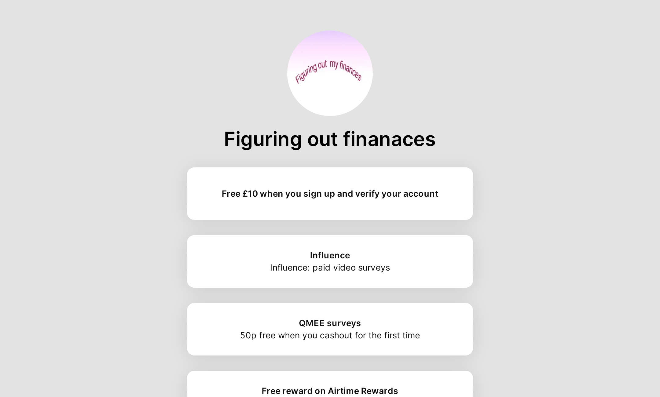 Figuring out finanaces' Flowpage