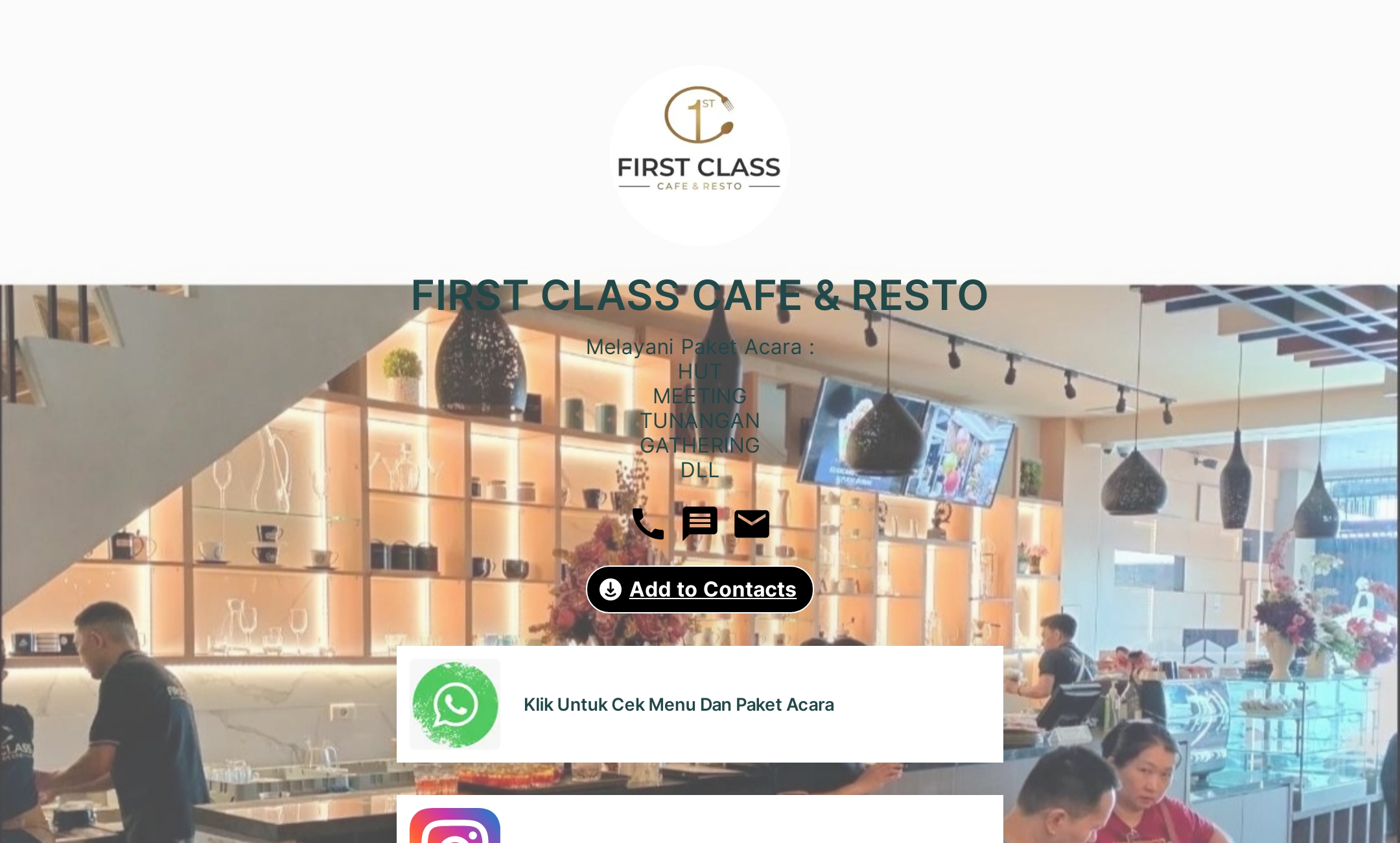 FIRST CLASS CAFE & RESTO's Flowpage