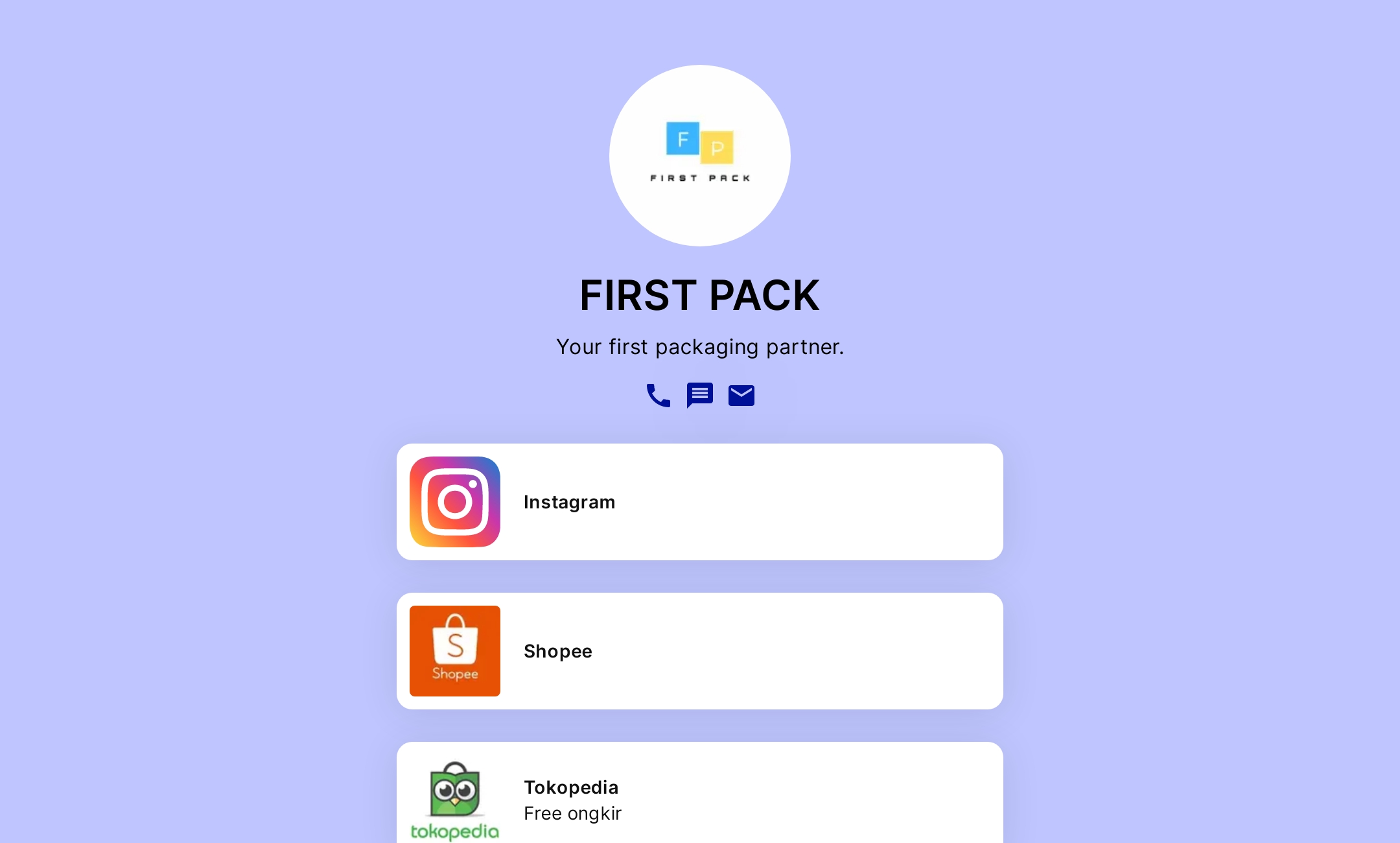 FIRST PACK's Flowpage