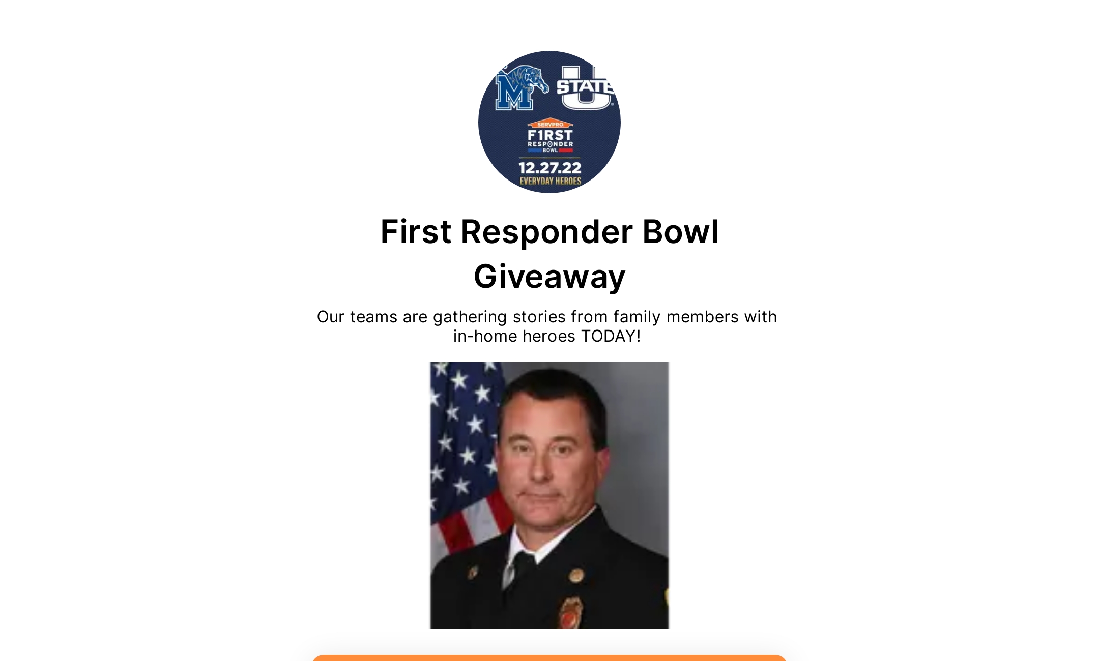First Responder Bowl Giveaway's Flowpage