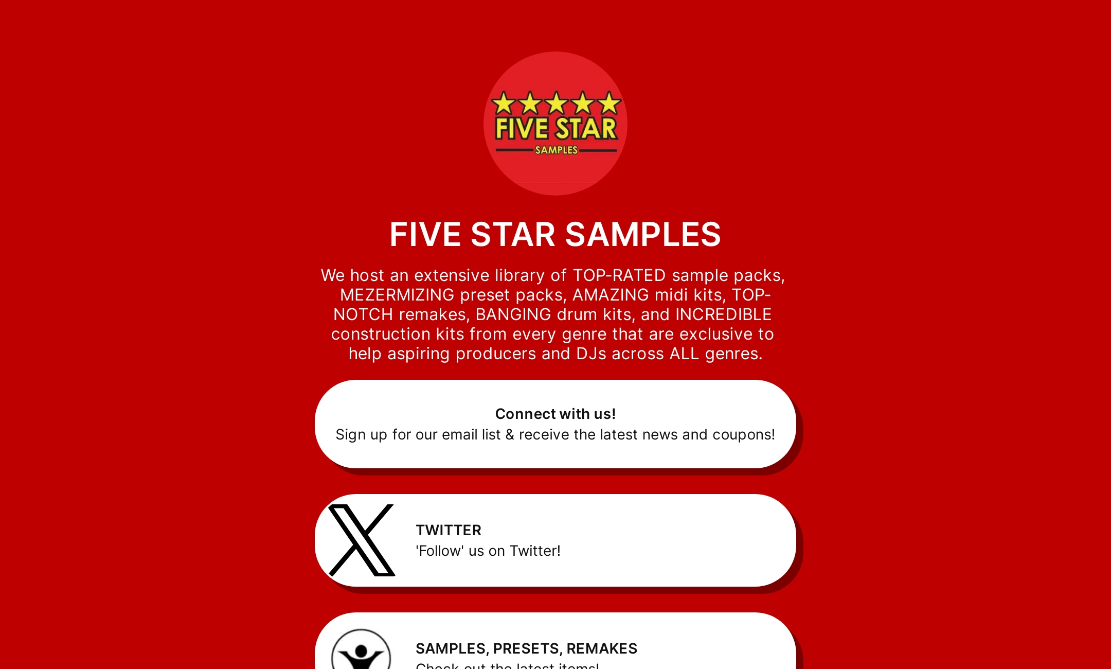 FIVE STAR SAMPLES's Flowpage