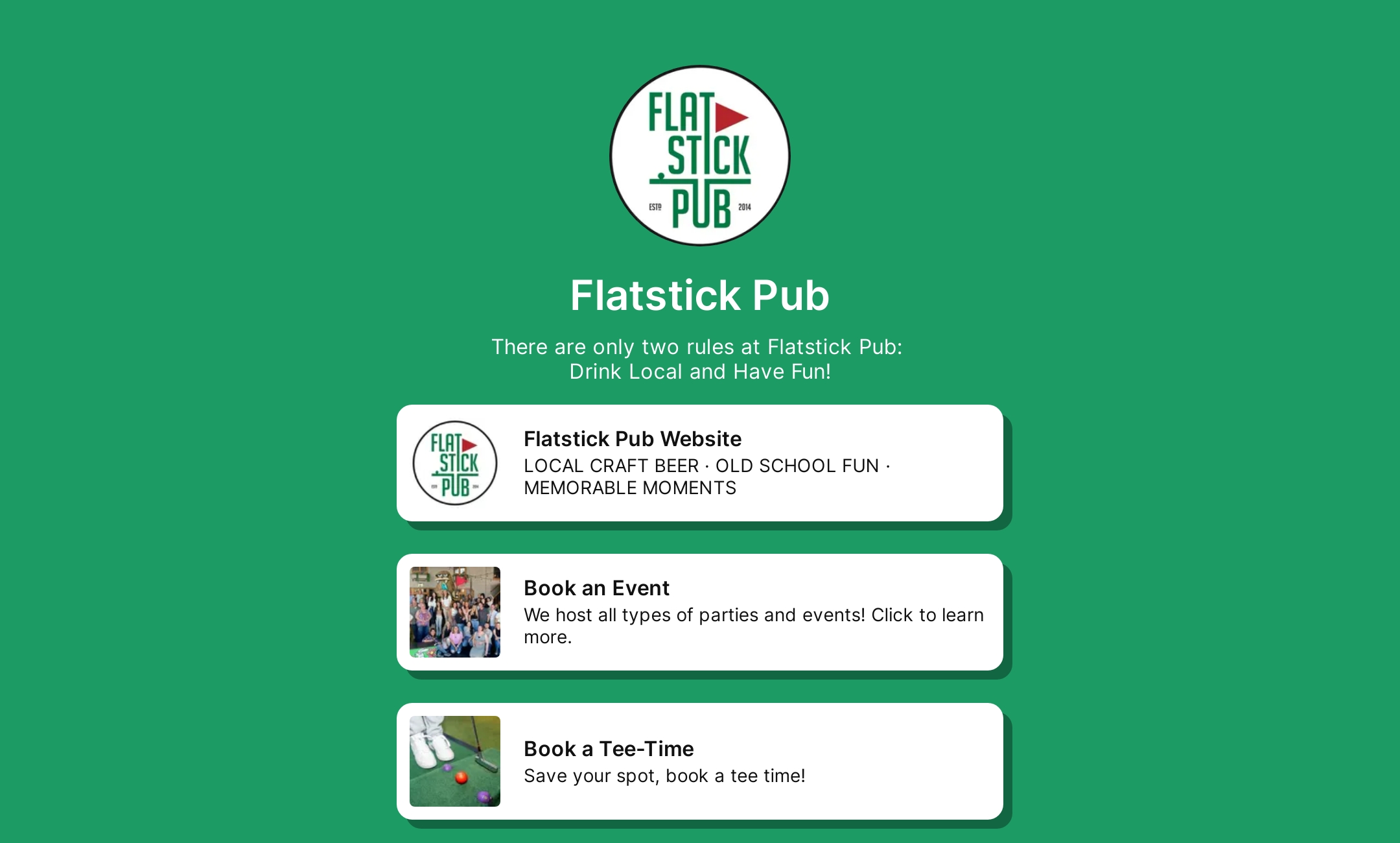 Flatstick Pub's Flowpage
