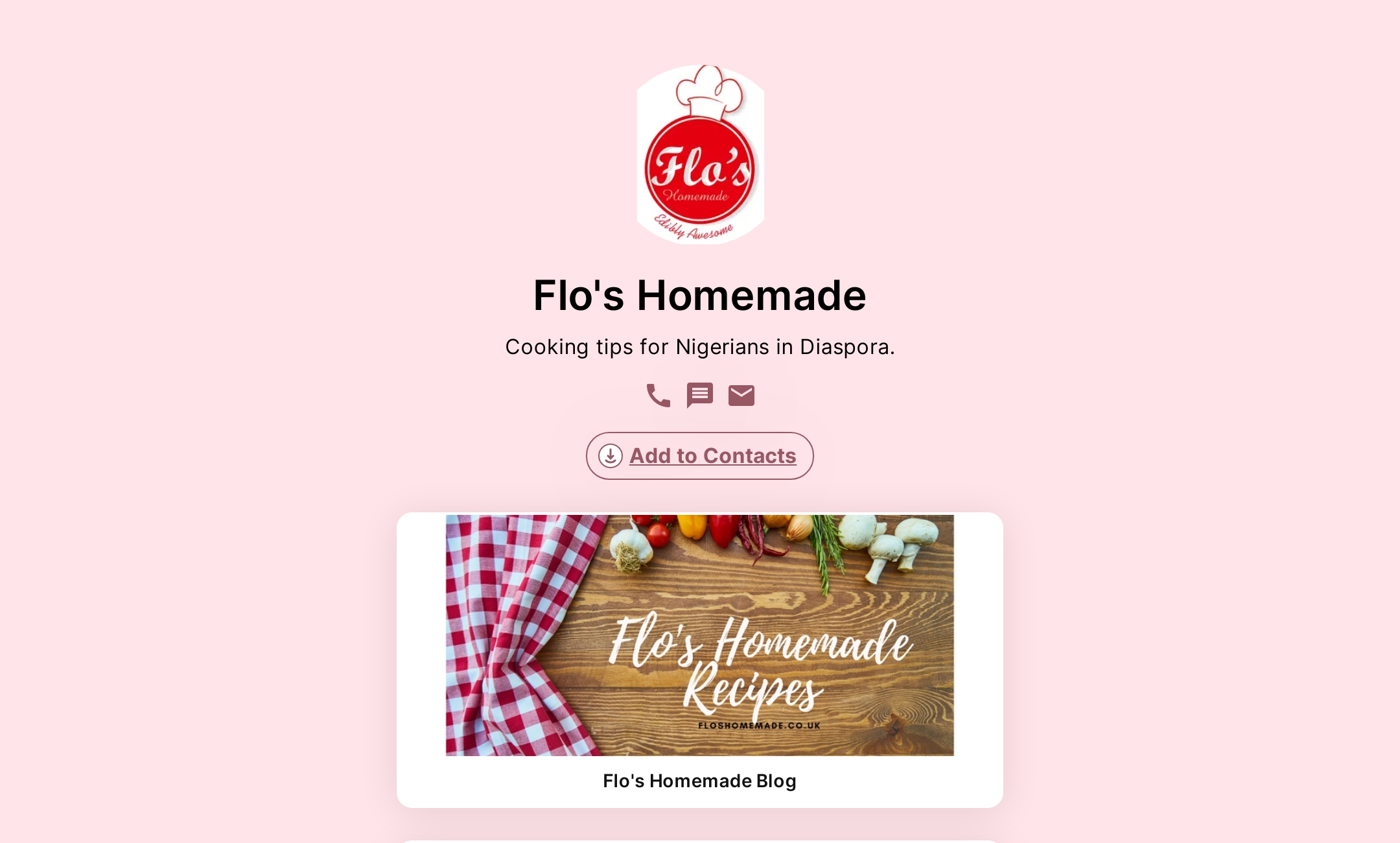 Flo's Homemade's Flowpage