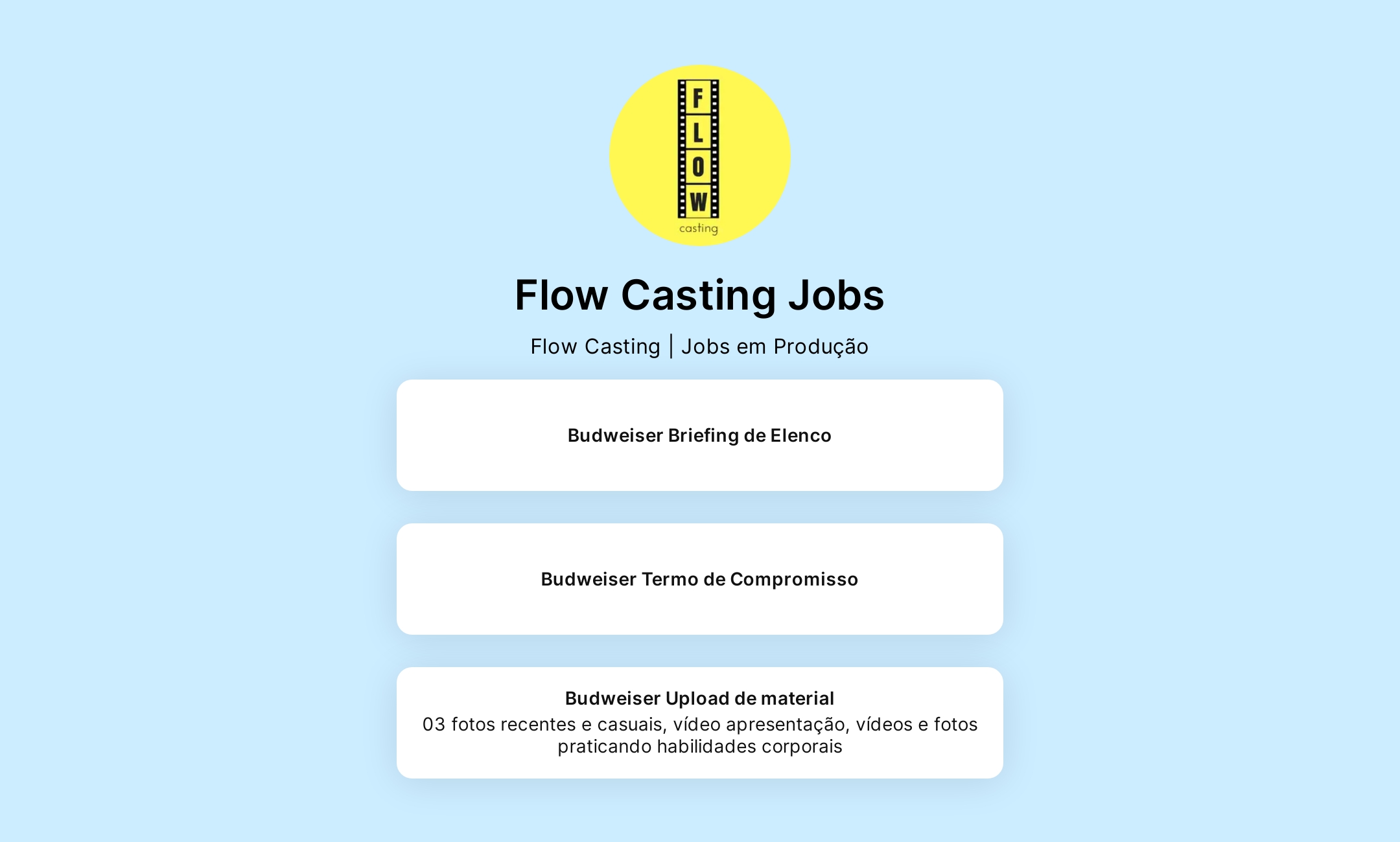 Flow Casting Jobs' Flowpage