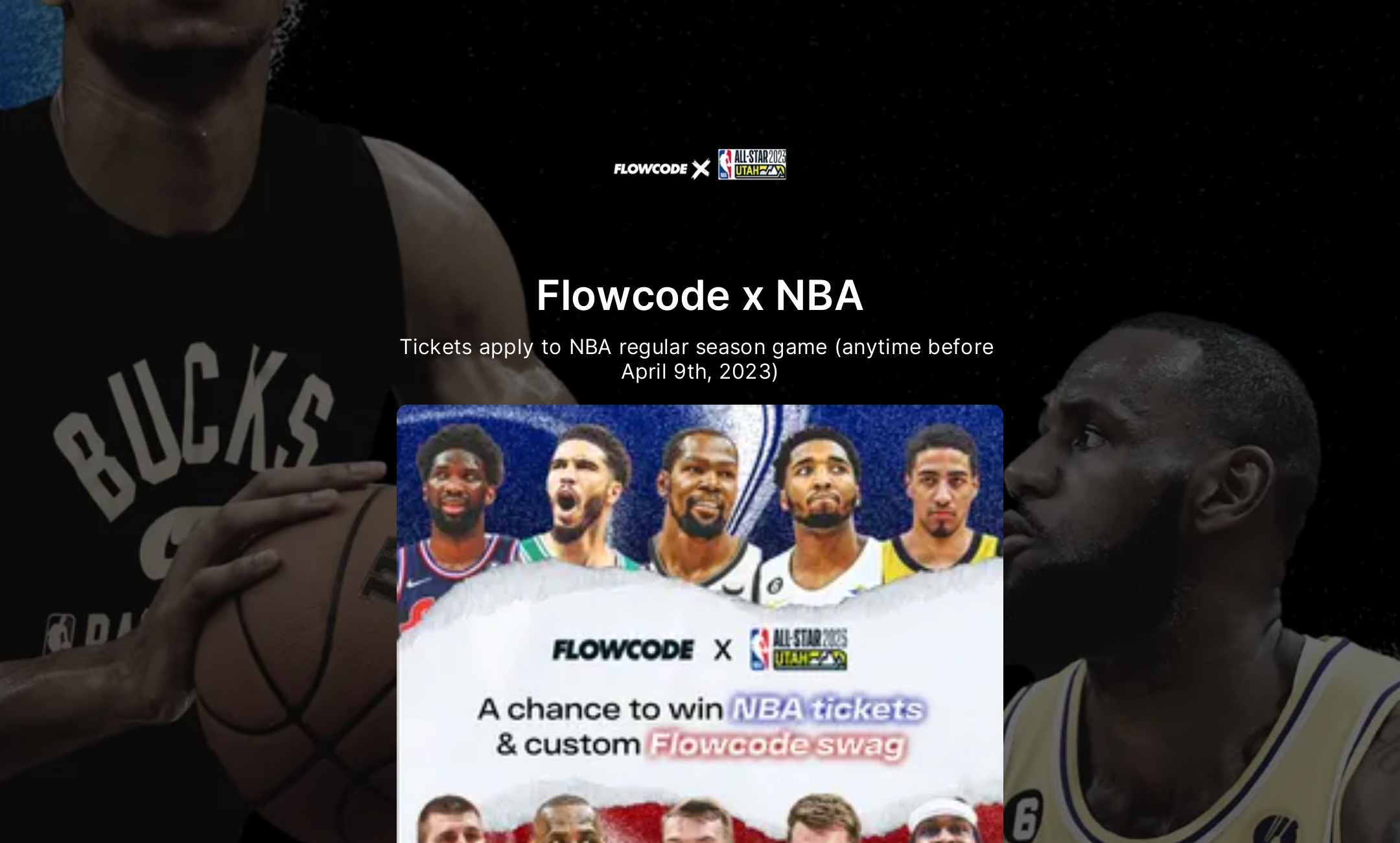 Flowcode x NBA 's Flowpage