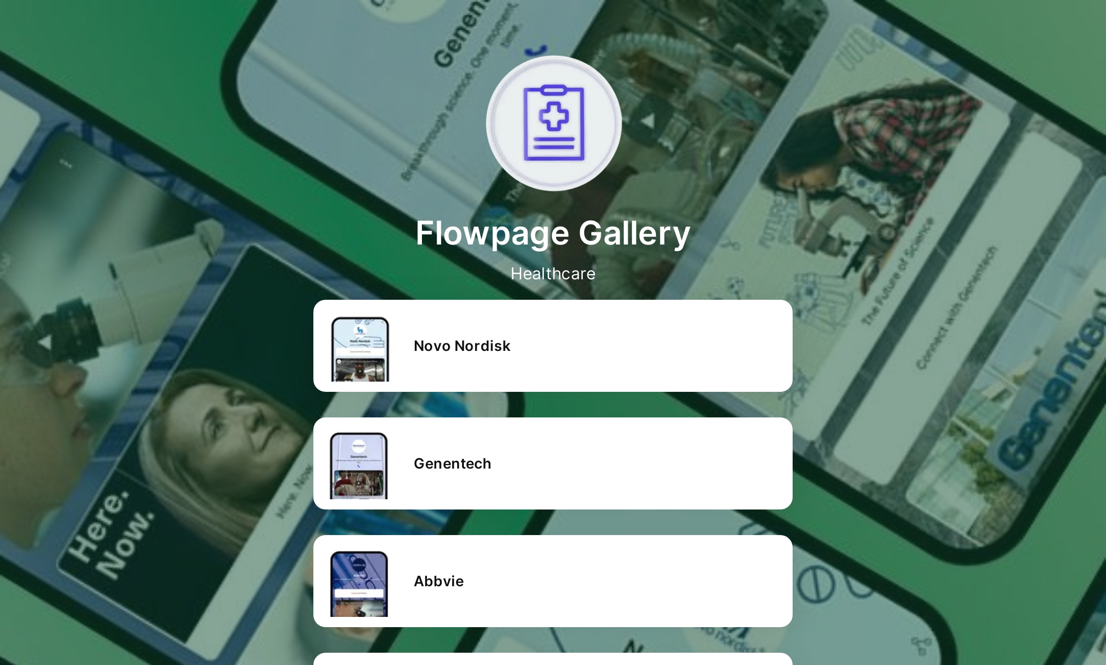 Flowpage Gallery's Flowpage