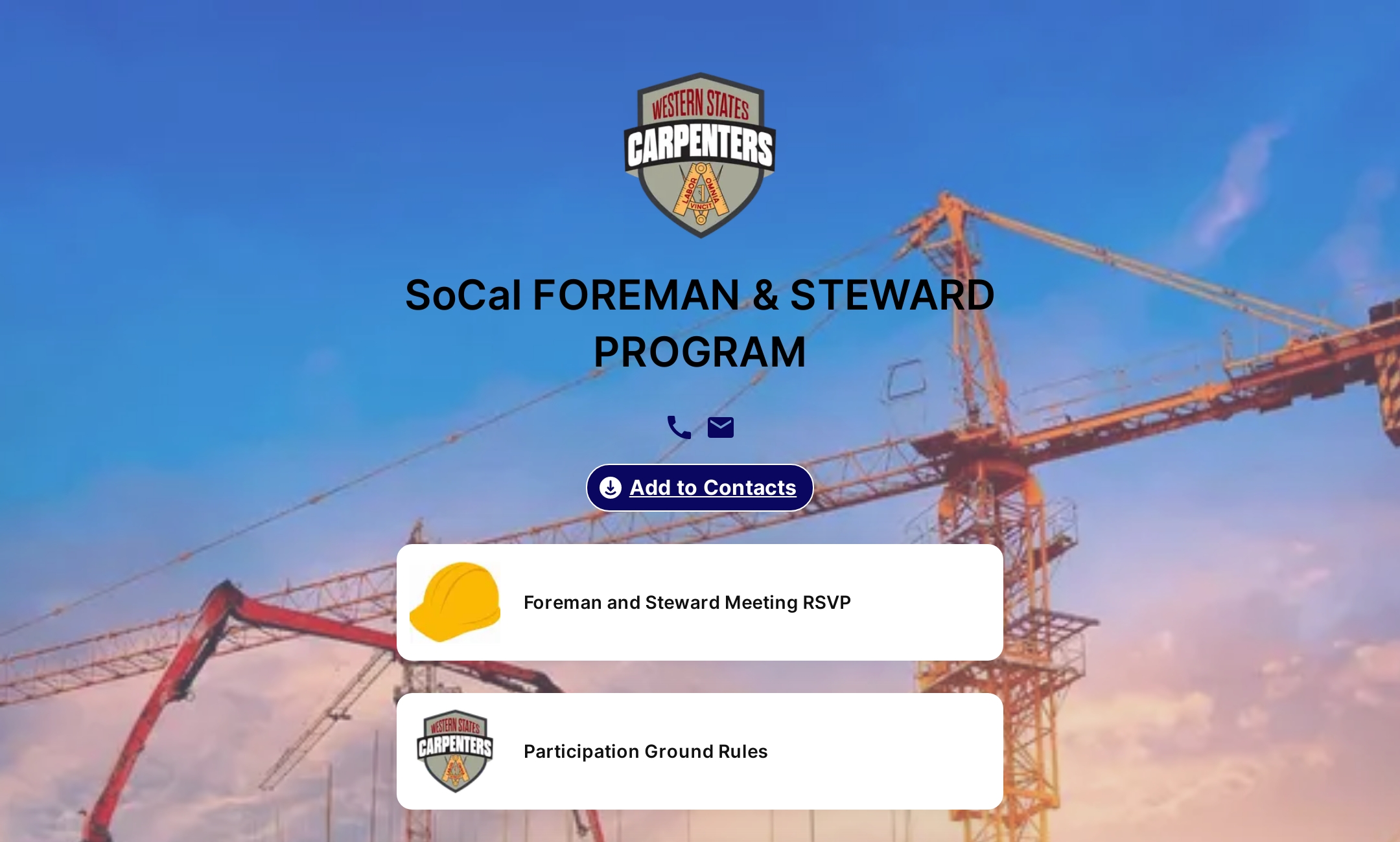 SoCal FOREMAN & STEWARD PROGRAM's Flowpage