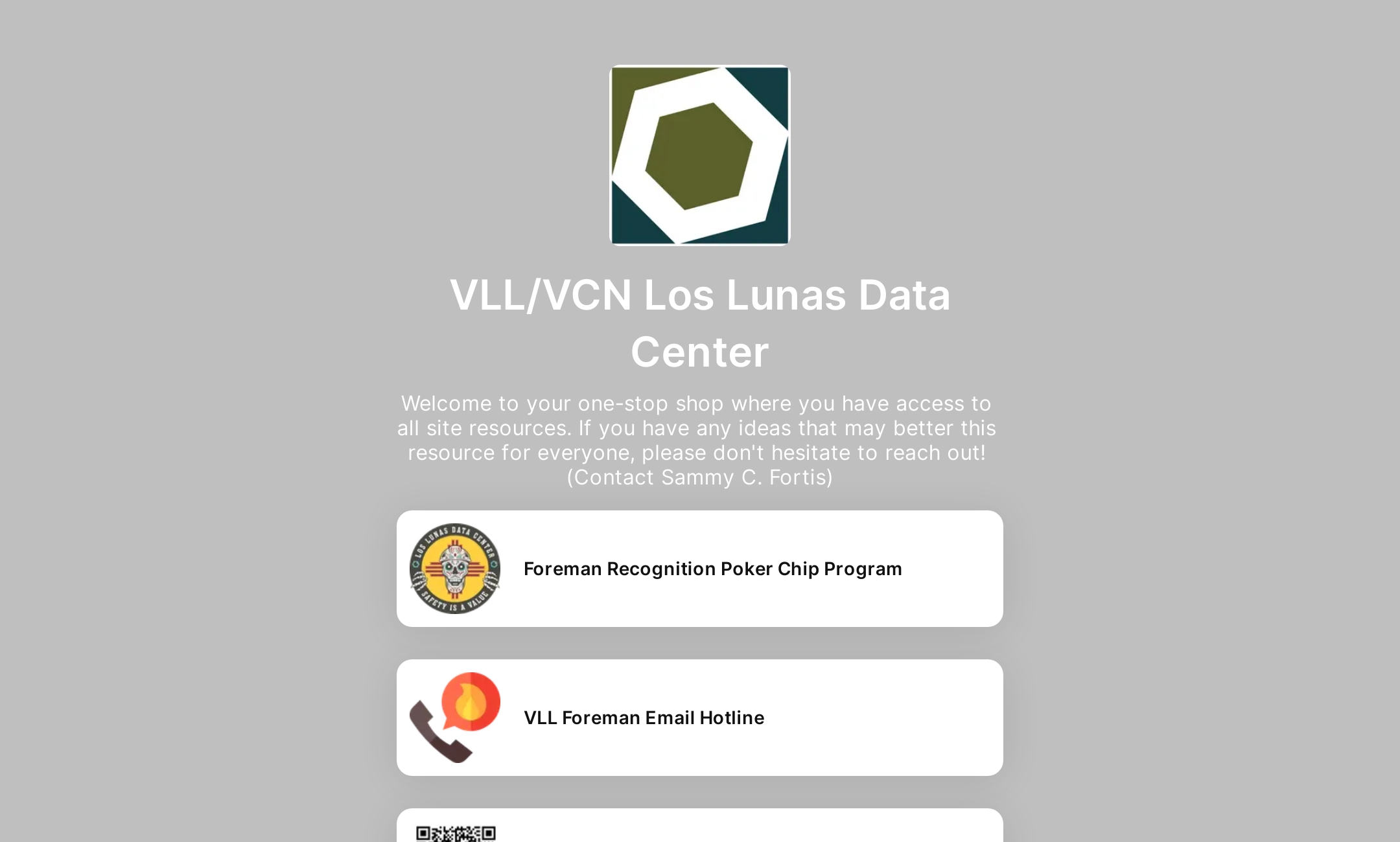 VLL/VCN Los Lunas Data Center's Flowpage